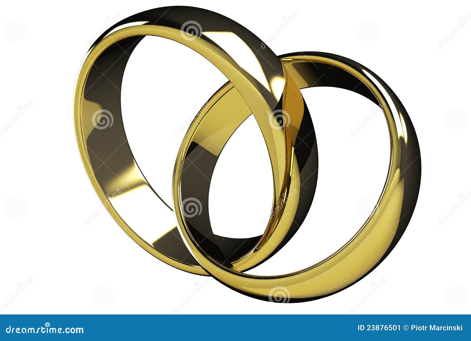 Two gold rings stock illustration. Illustration of golden - 23876501