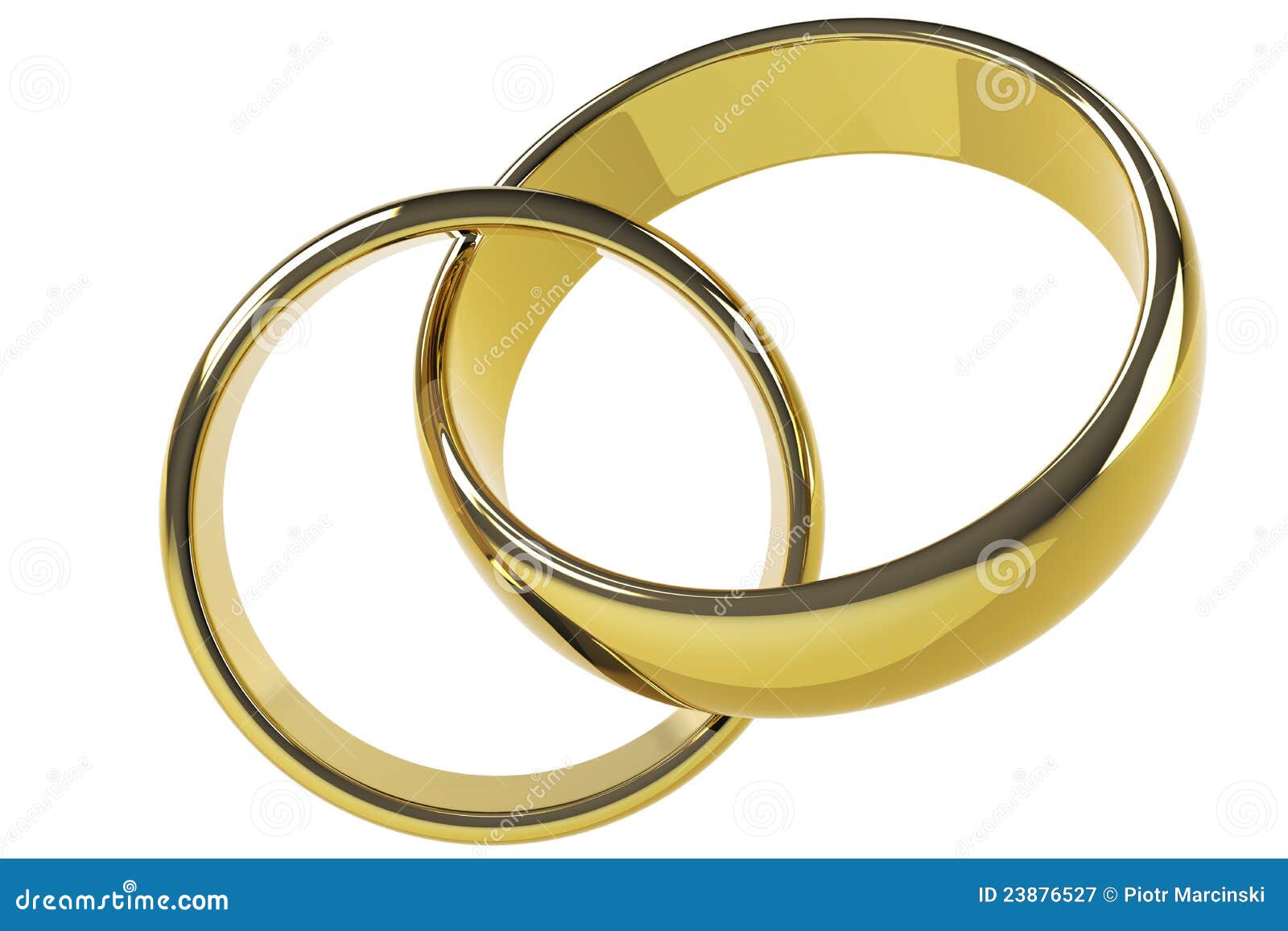 Two gold rings stock illustration. Illustration of couple - 23876527
