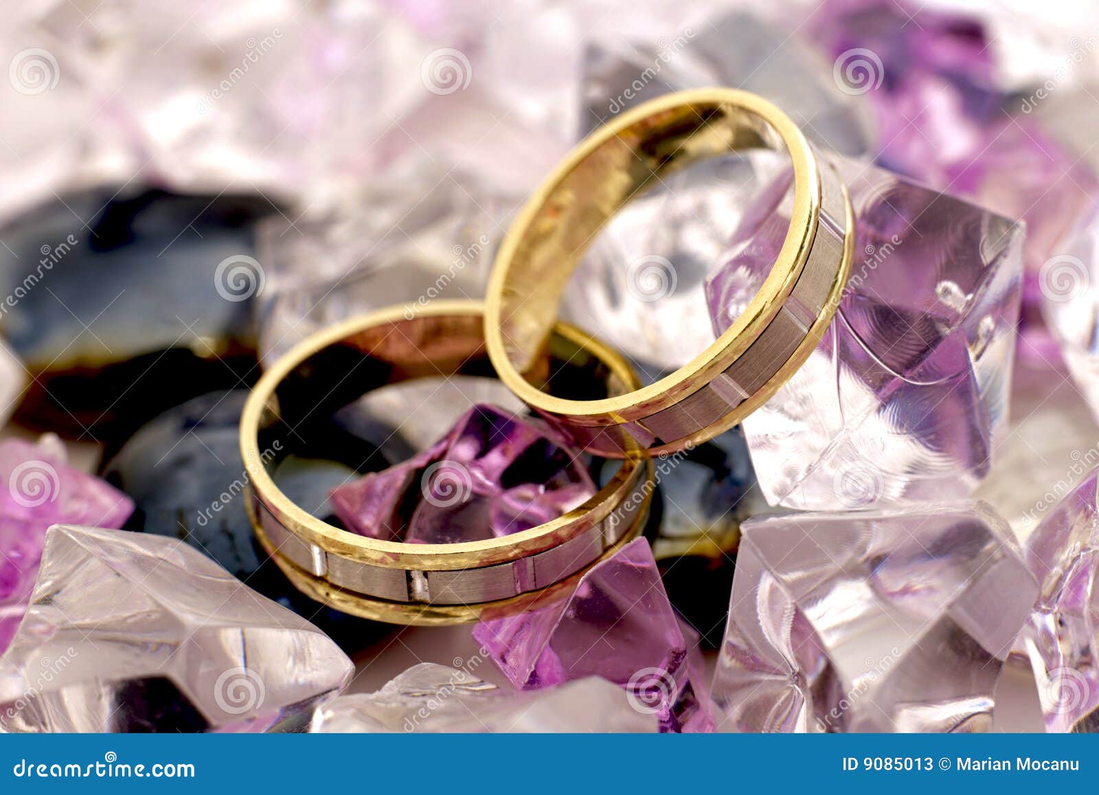 Two gold rings stock image. Image of gift, close, love - 9085013