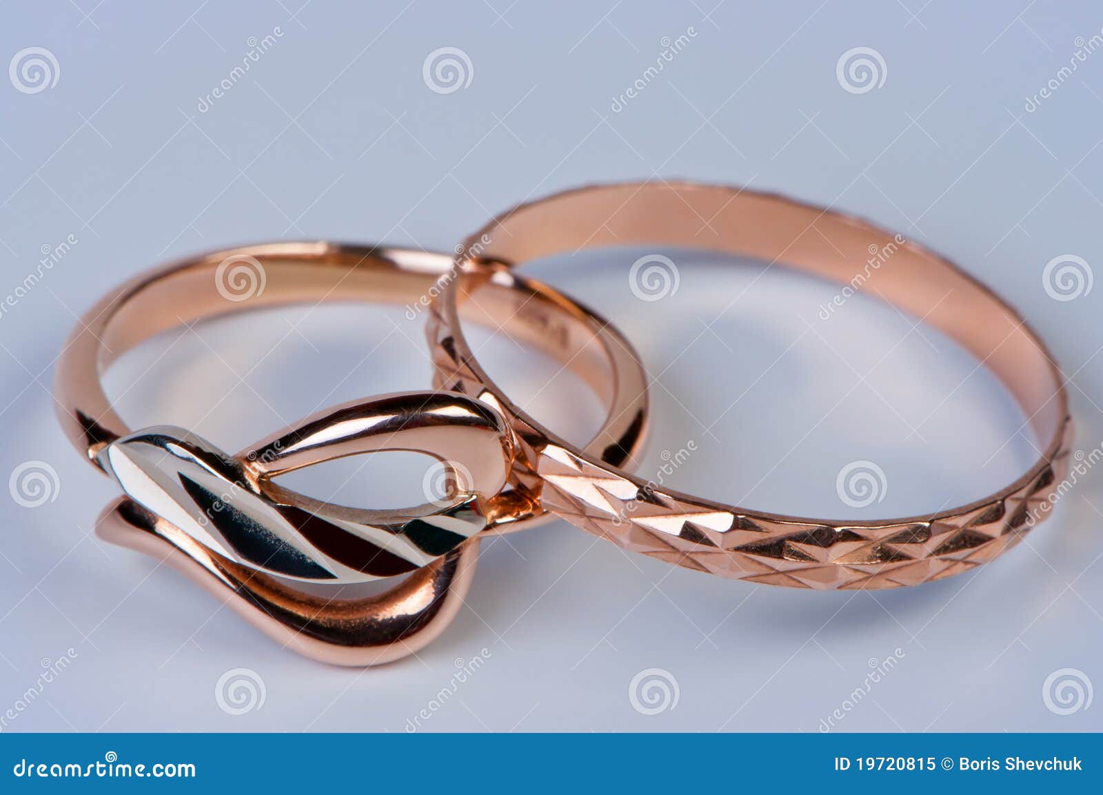 Two gold rings close up. stock image. Image of jewel - 19720815