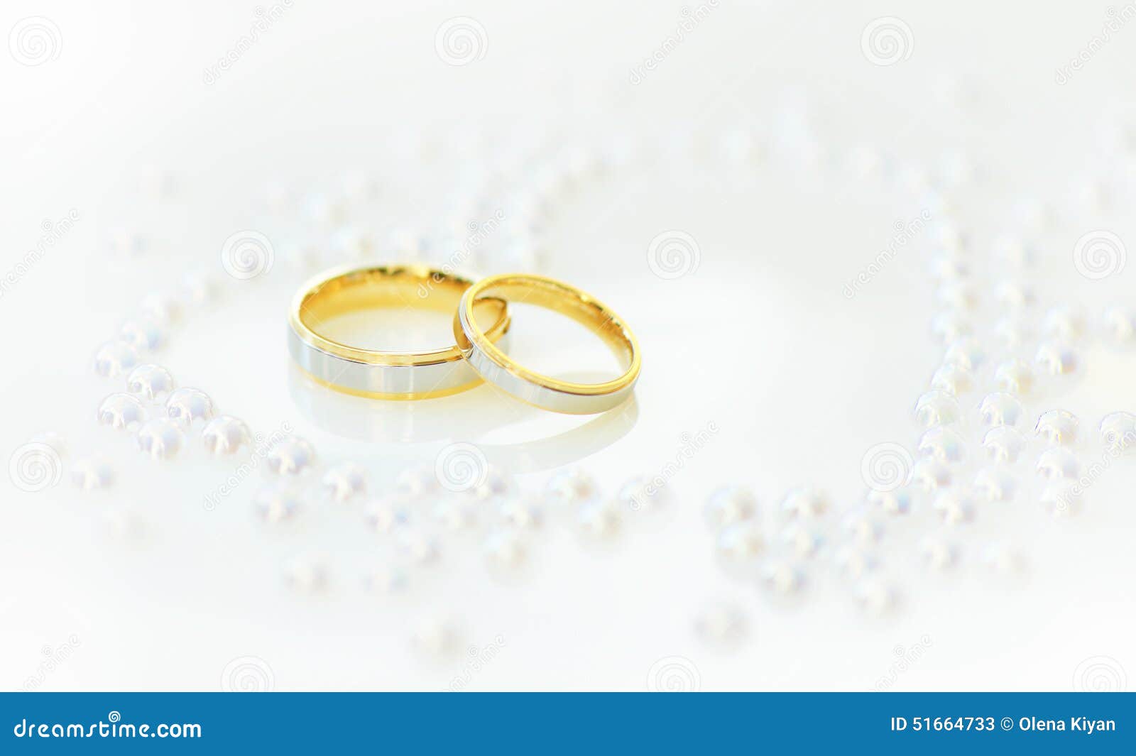 Two Gold Rings for a Wedding Day Stock Image - Image of holiday, pair ...
