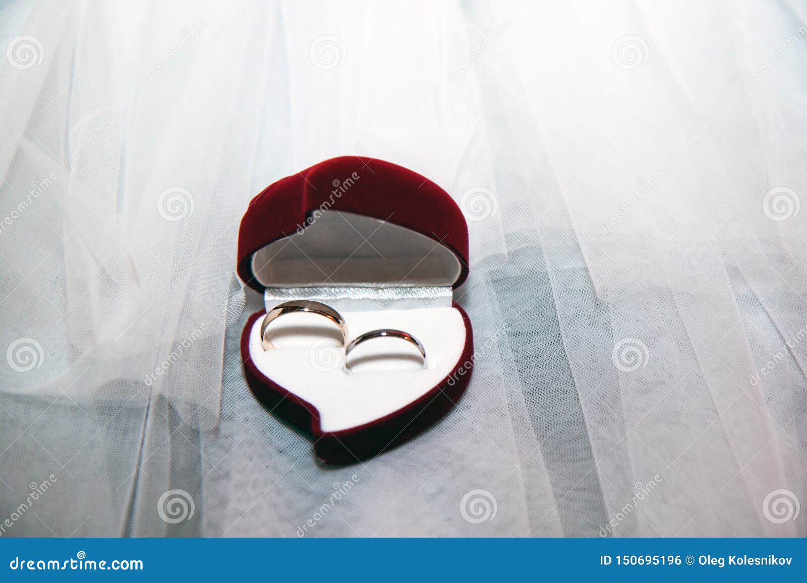 Two Gold Wedding Rings in a Case Stock Photo - Image of golden, married ...