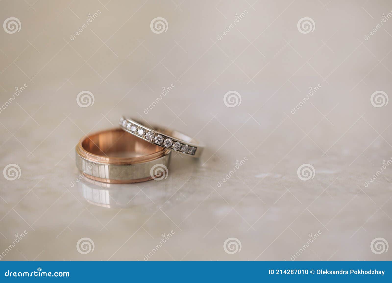 Two Gold Wedding Rings Love Concept Stock Photo - Image of gold ...