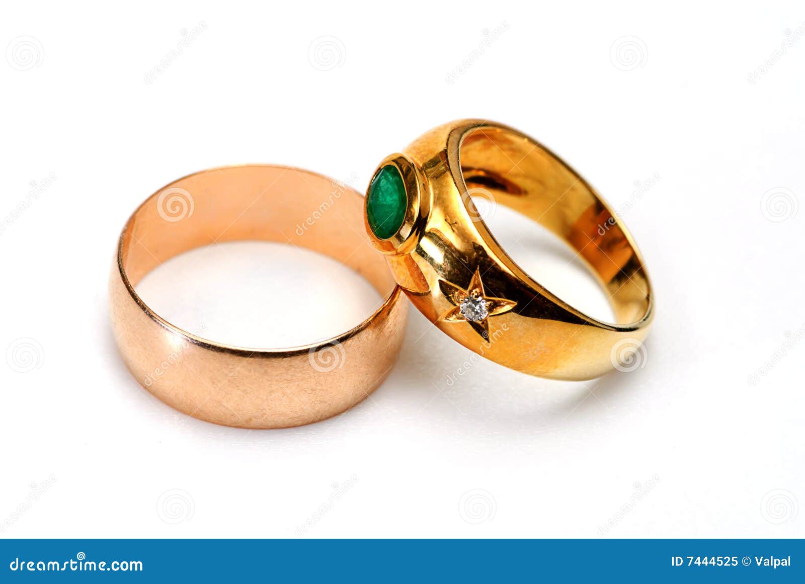 Two golden ring stock image. Image of beautiful, pretty - 7444525
