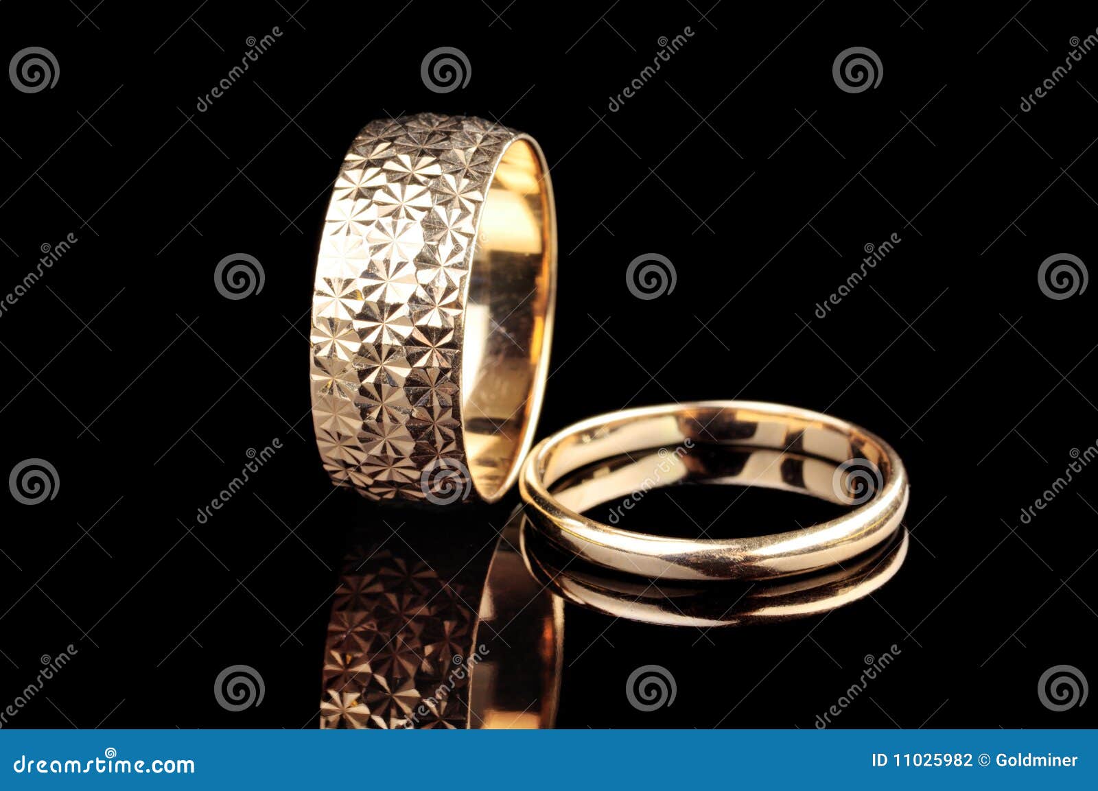 Two golden rings stock photo. Image of isolated, stones - 11025982