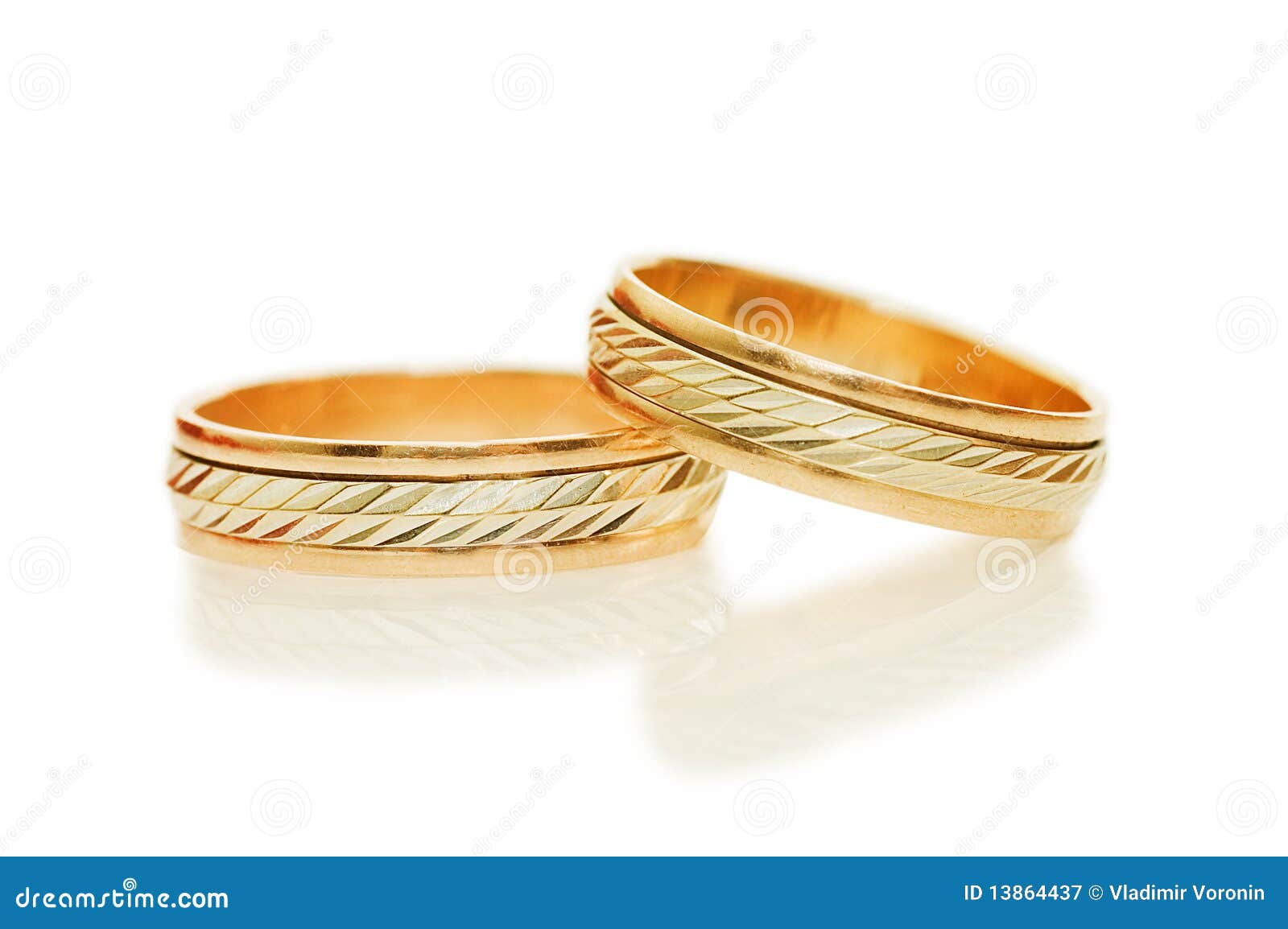 Two golden wedding rings stock image. Image of ceremony - 13864437