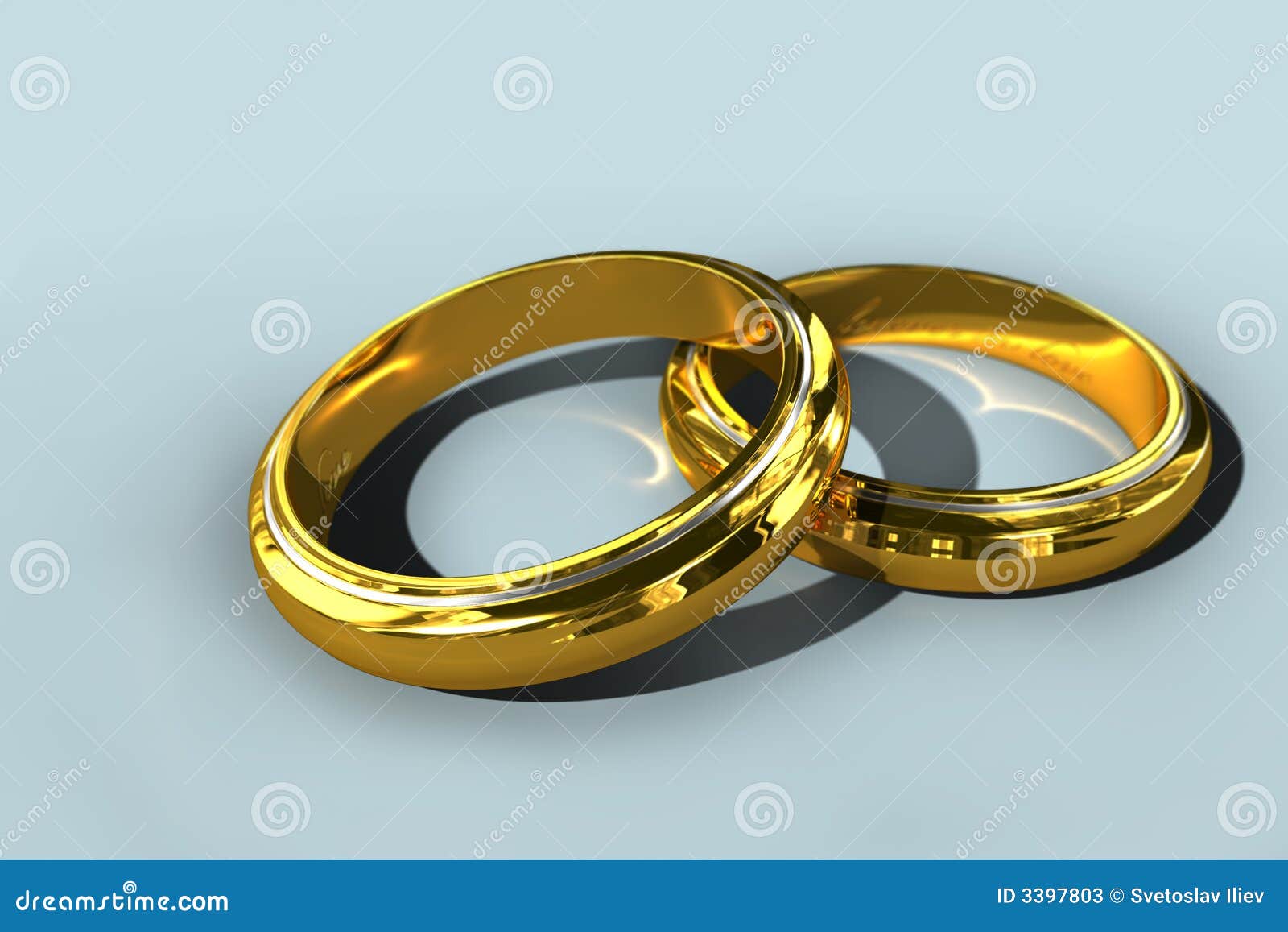 Two Golden Wedding Rings Royalty-Free Stock Photo | CartoonDealer.com ...
