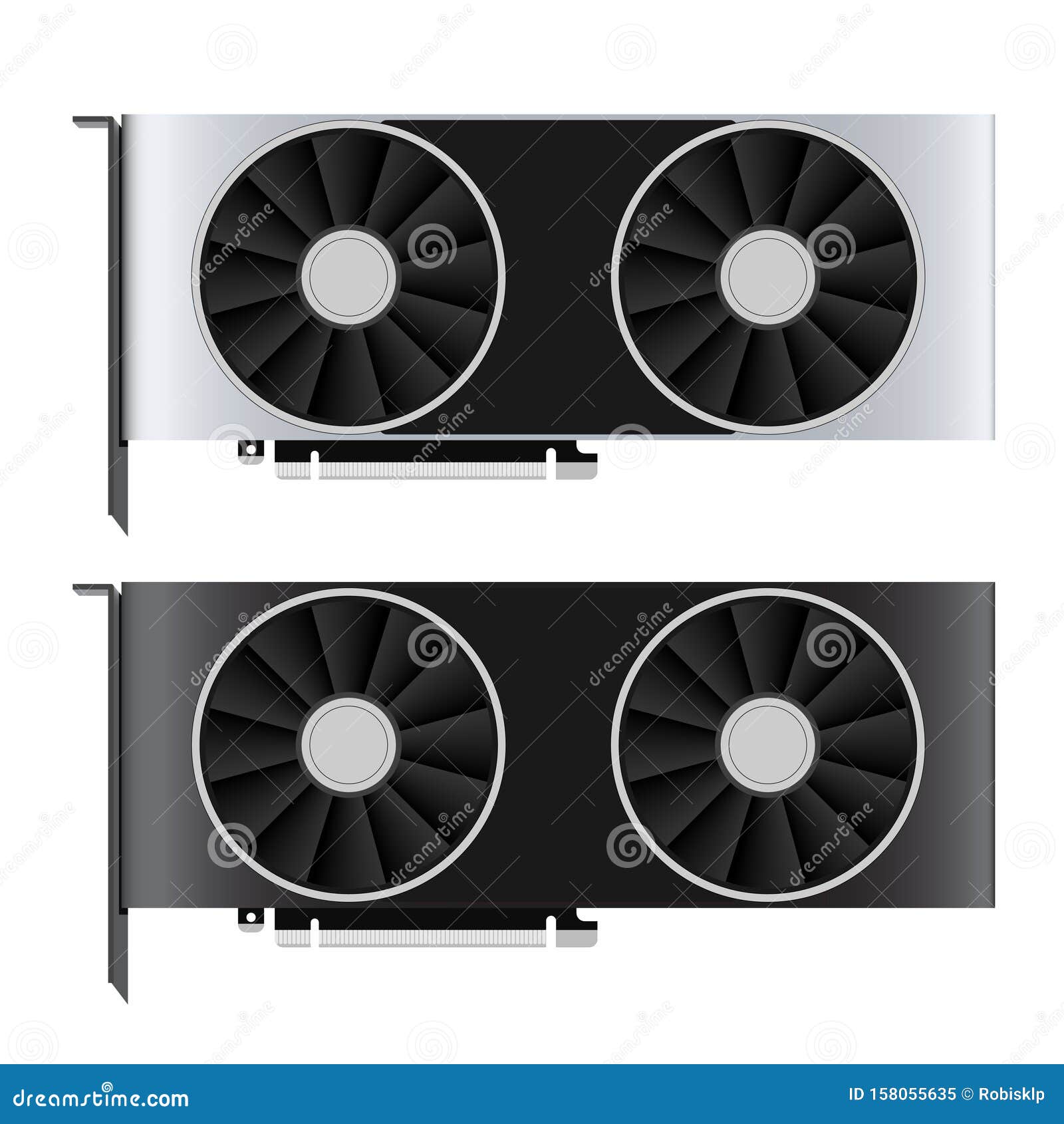 Vector Gpu Icons stock vector. Illustration of plastic - 158055635