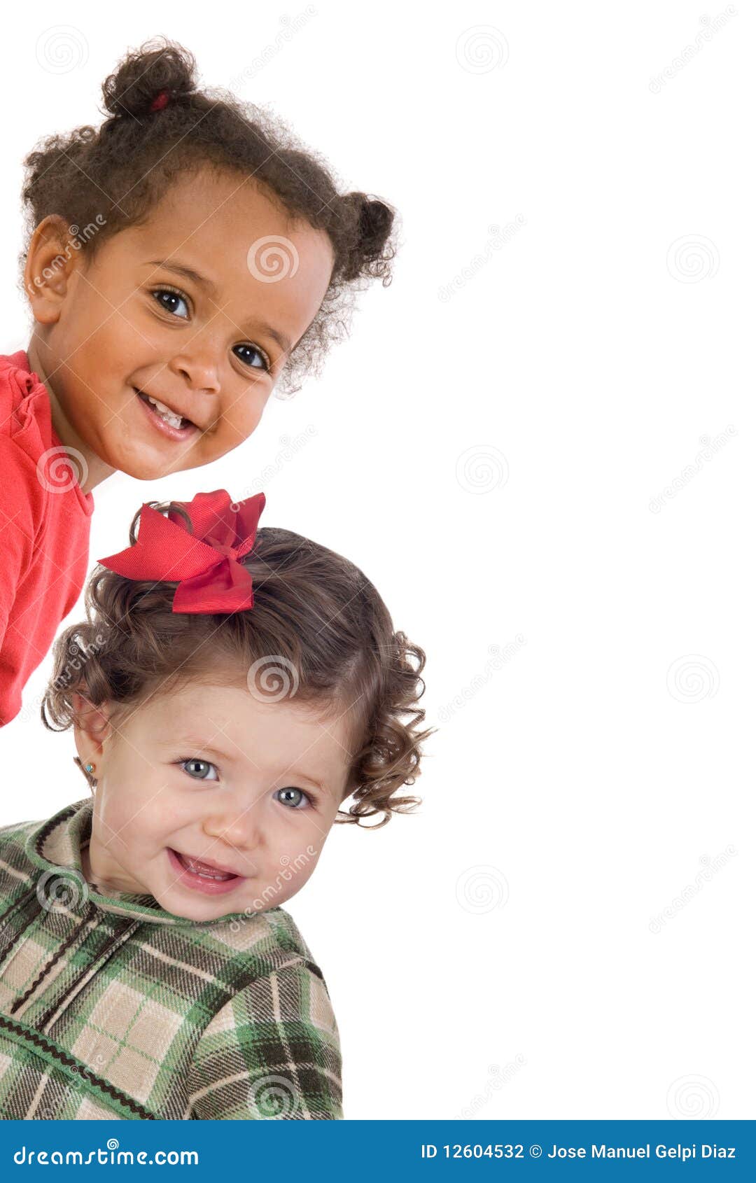 Two gracious baby girls stock photo. Image of couple - 12604532