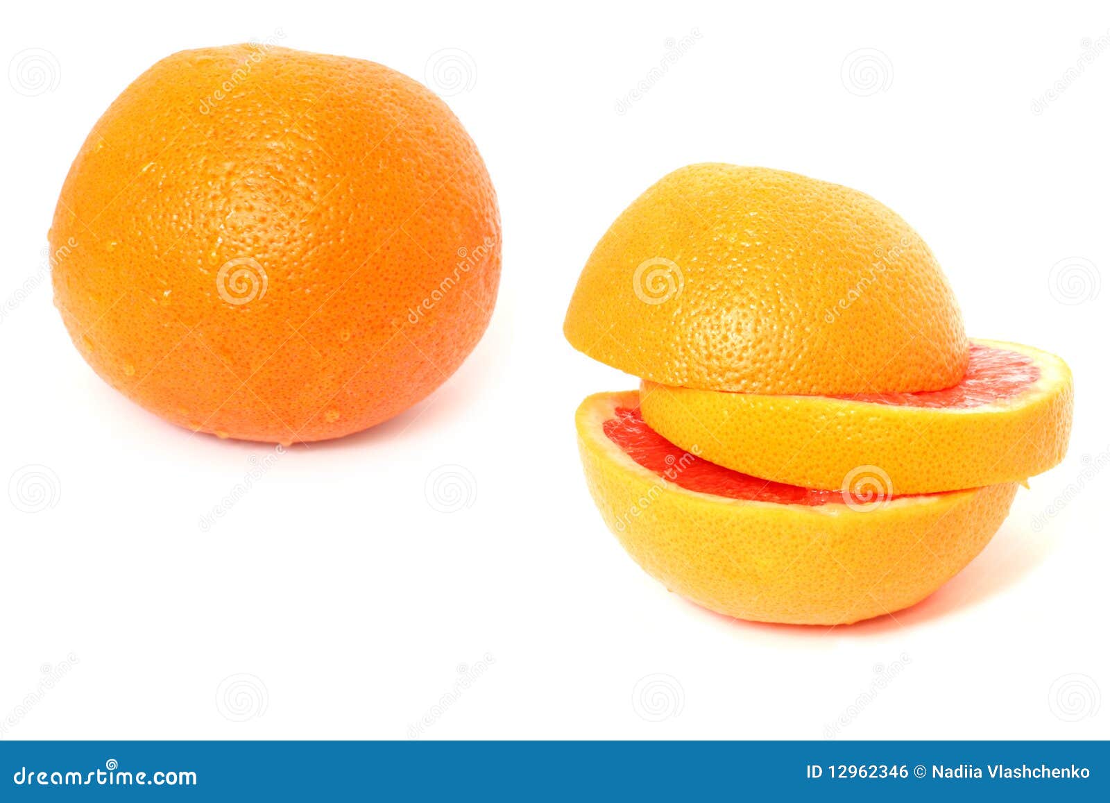 Two grapefruits stock photo. Image of ripe, healthy, grapefruit - 12962346