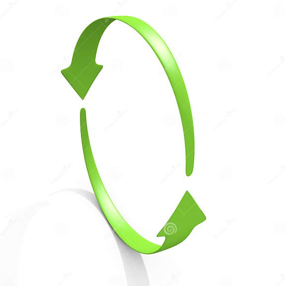 Two green arrows stock illustration. Illustration of beautiful - 19635855