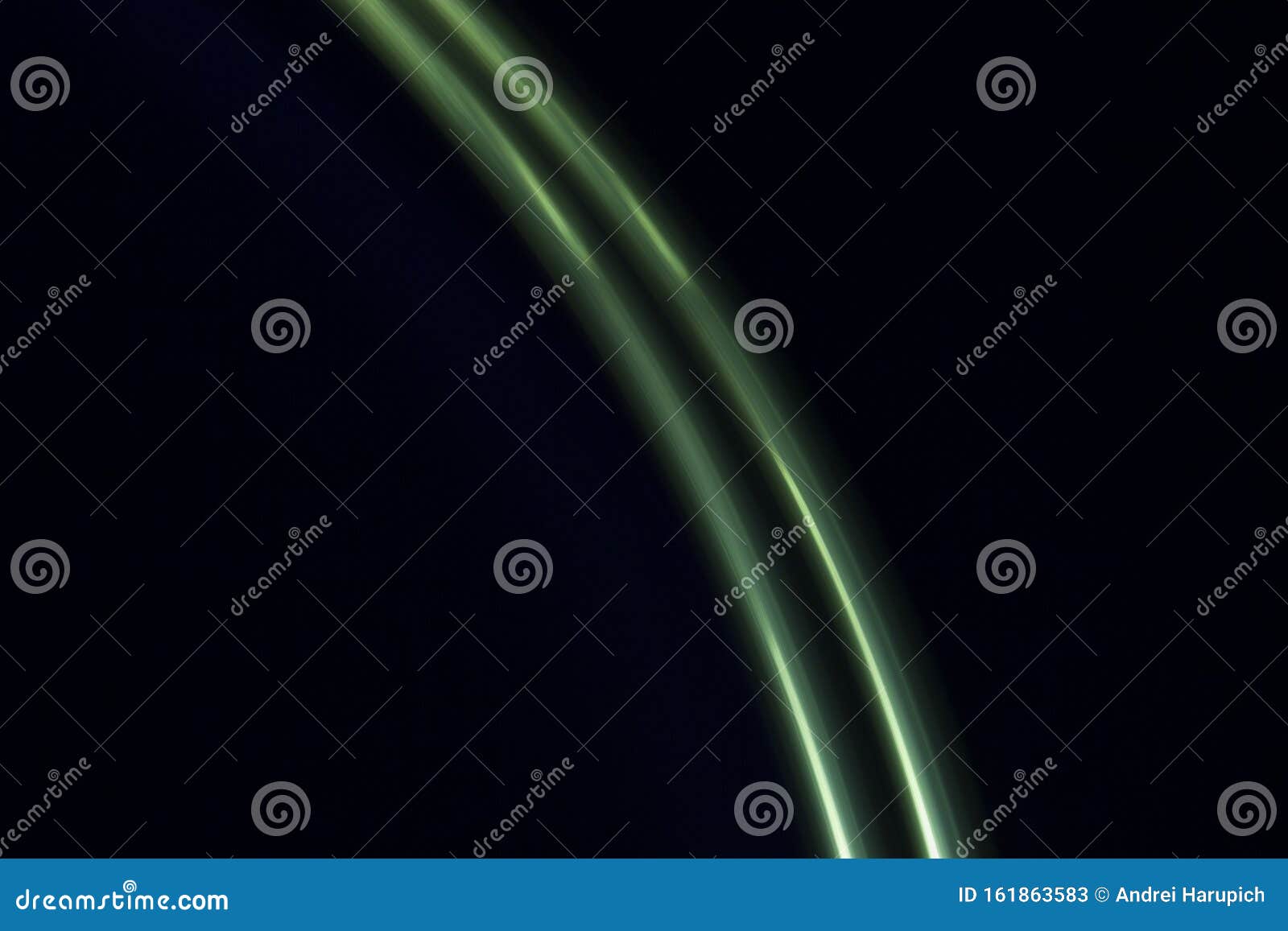 Two green light lines stock image. Image of dark, abstract - 161863583