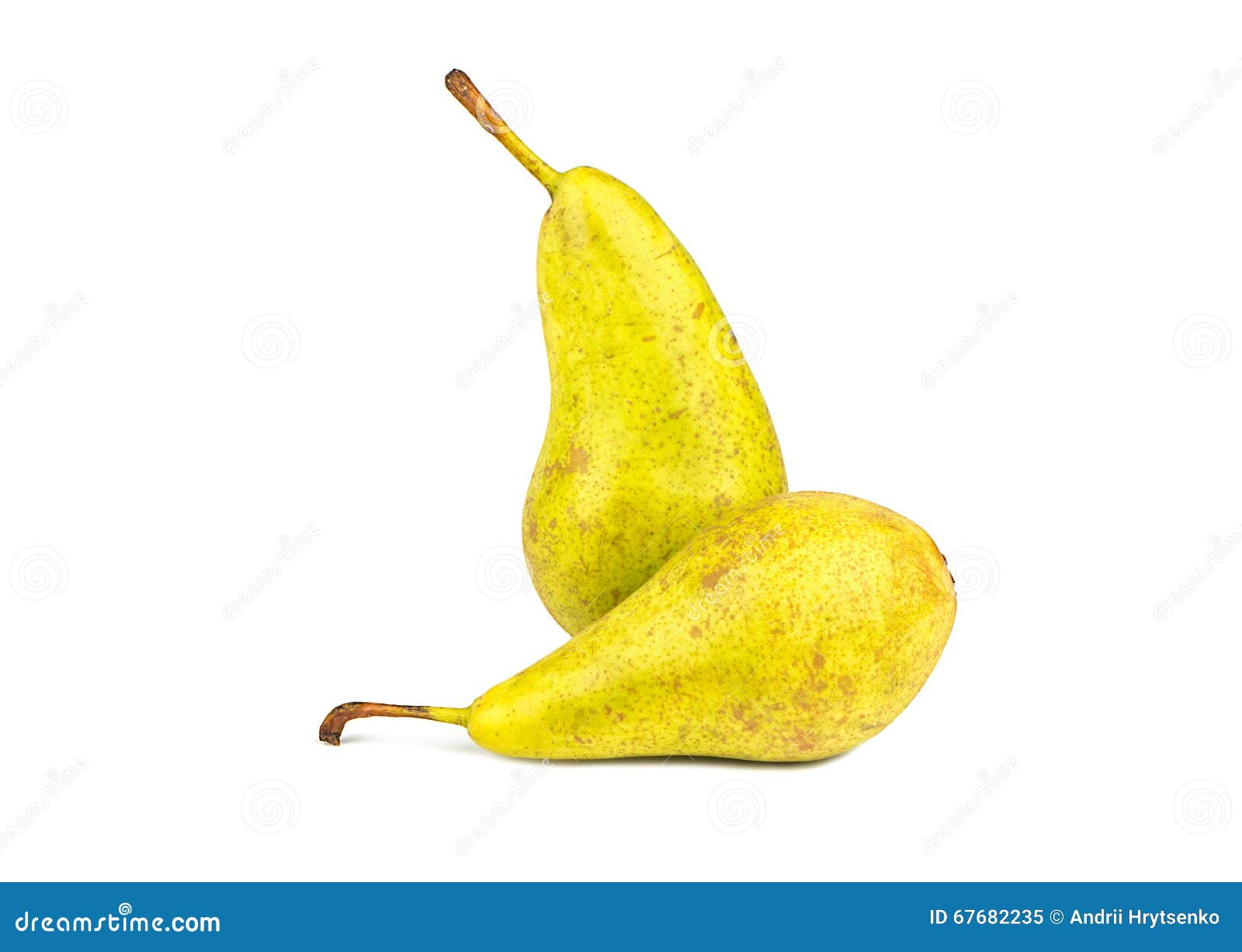 Two green pears stock image. Image of juicy, healthy - 67682235