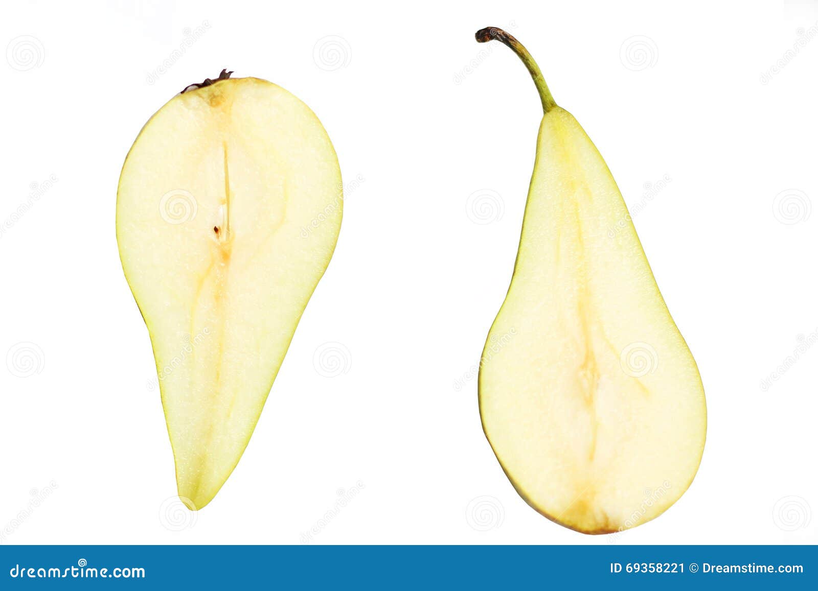 Two green pears stock image. Image of refreshing, macro - 69358221
