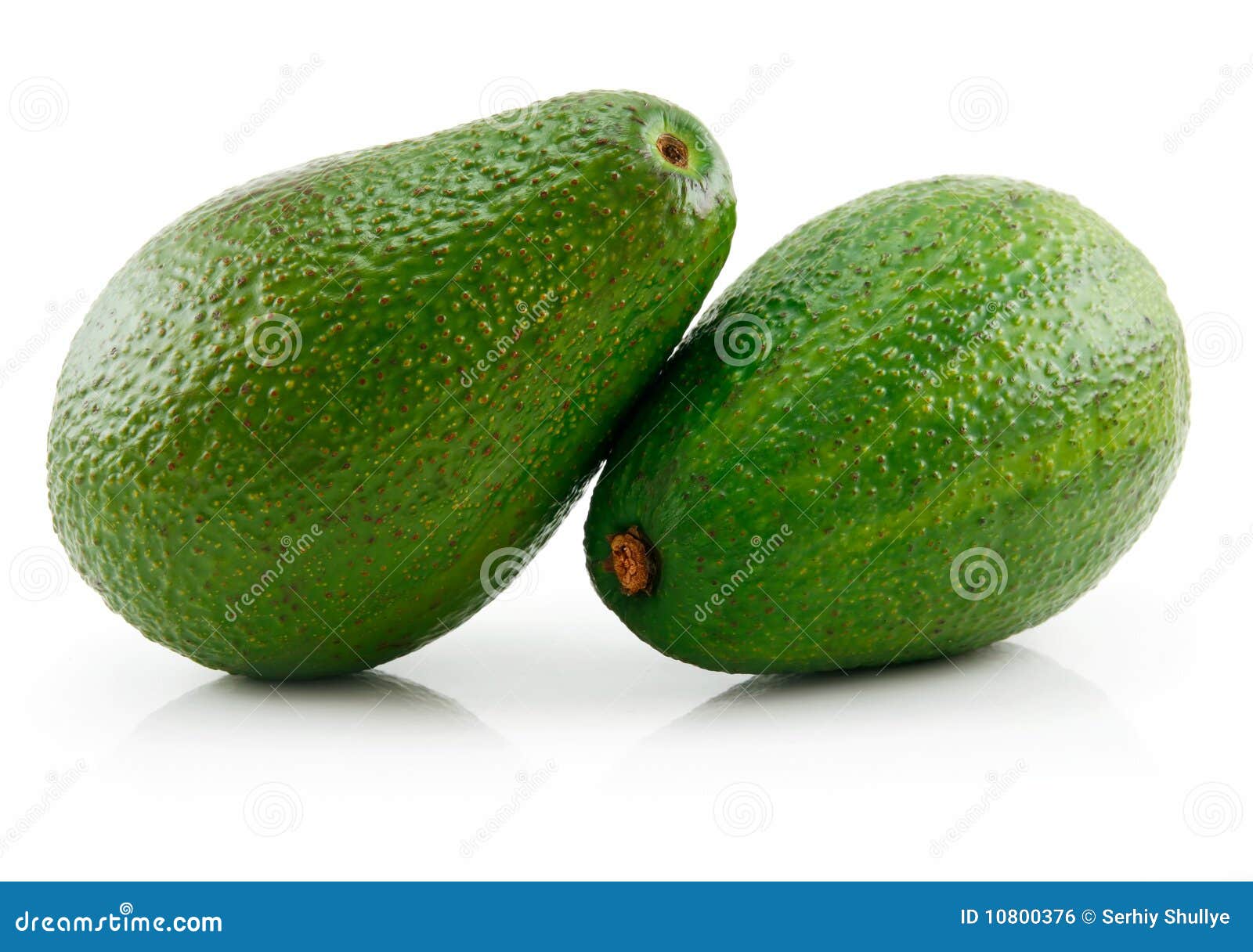 Two Green Ripe Avocado Isolated on White Stock Photo - Image of summer ...