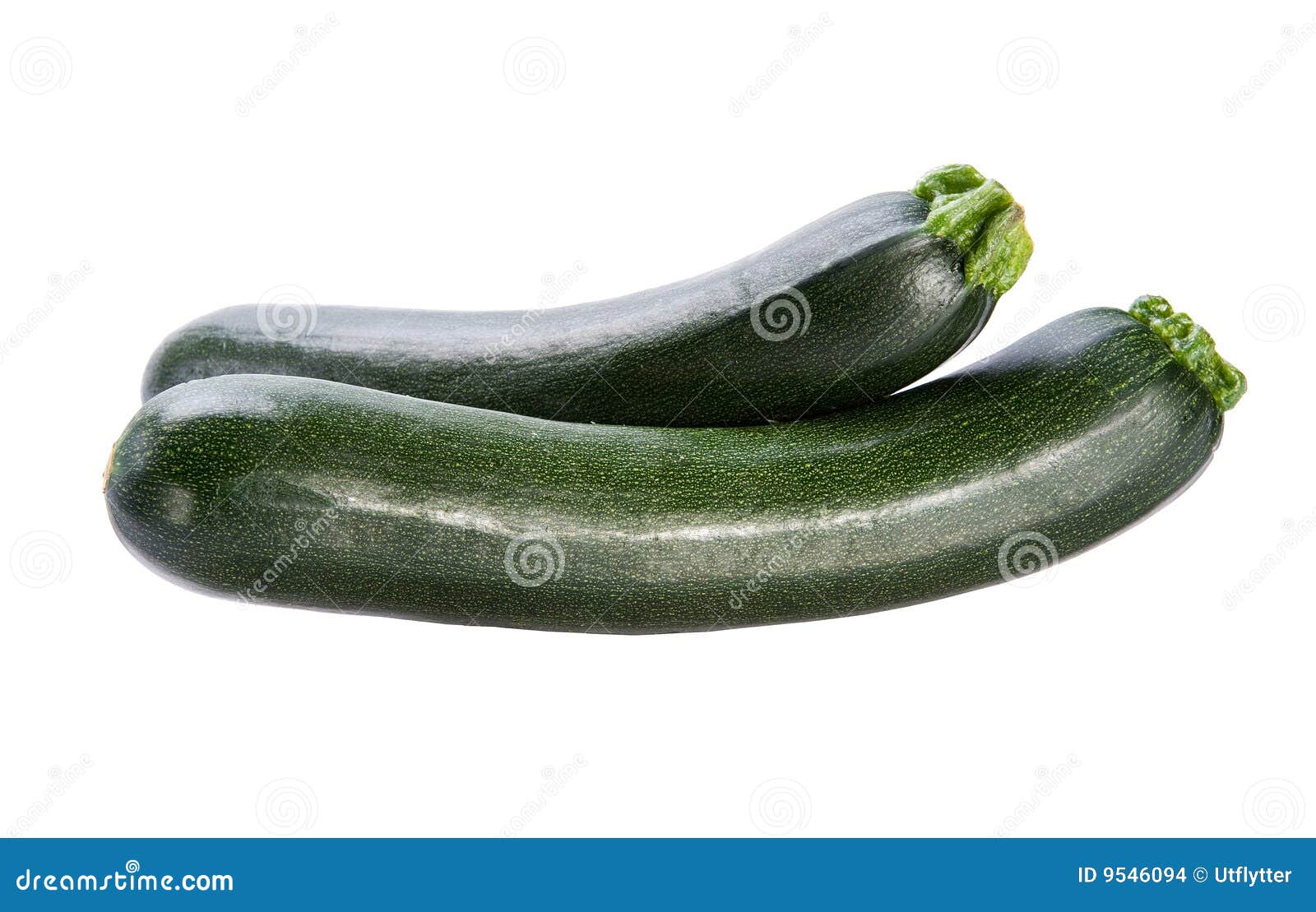 Two Green Squash on White Background Stock Photo - Image of healthy ...