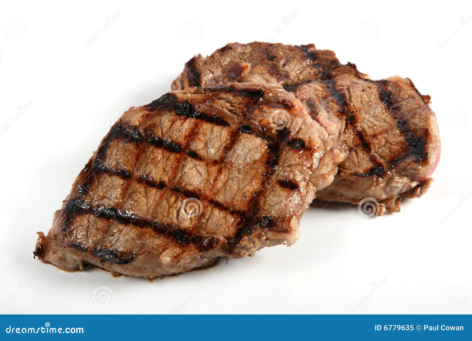 Two grilled ribeye steaks stock image. Image of food, cooking - 6779635