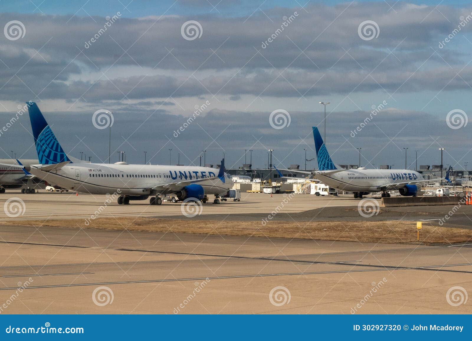 Two Grounded Boeing 737 Max 9 Jets at the Airport Editorial Image ...