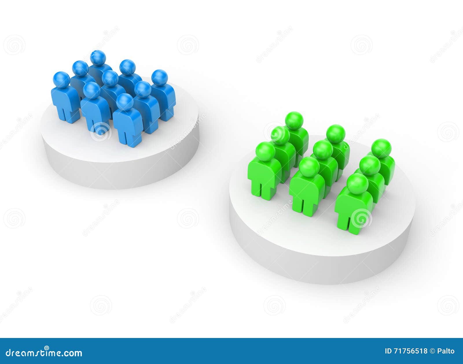 Two groups stock illustration. Illustration of army, corporation - 71756518