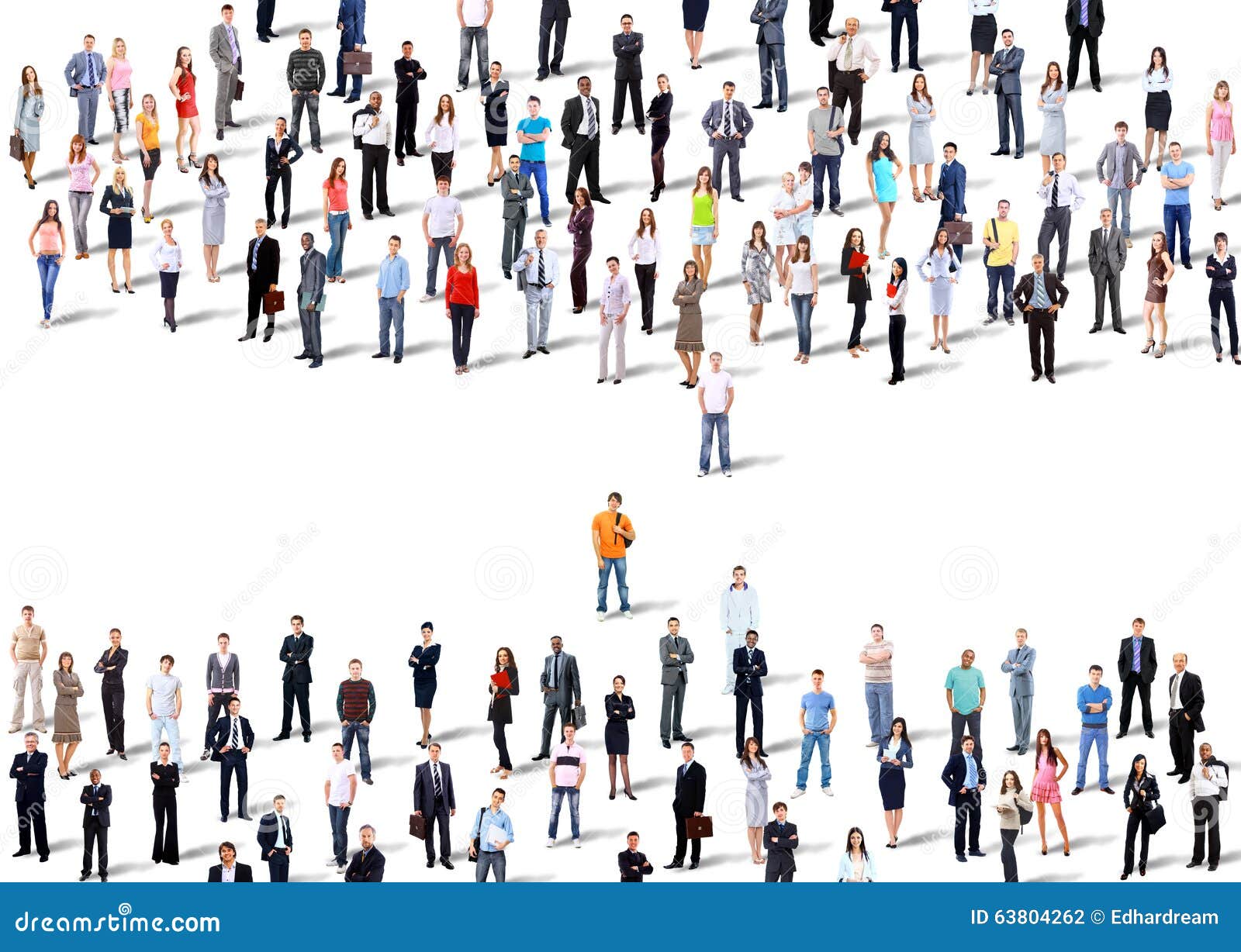 Two Groups of Business People. Stock Photo - Image of line, person ...