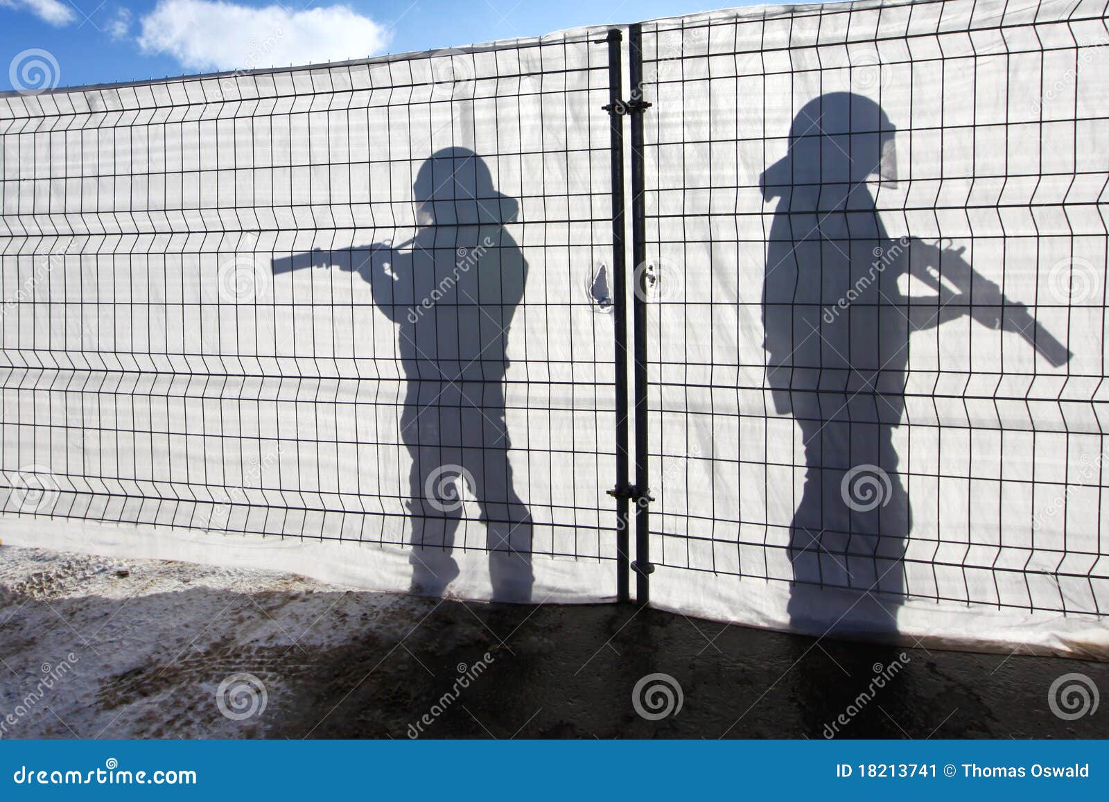 Two Guardians stock image. Image of defending, city, fighting - 18213741