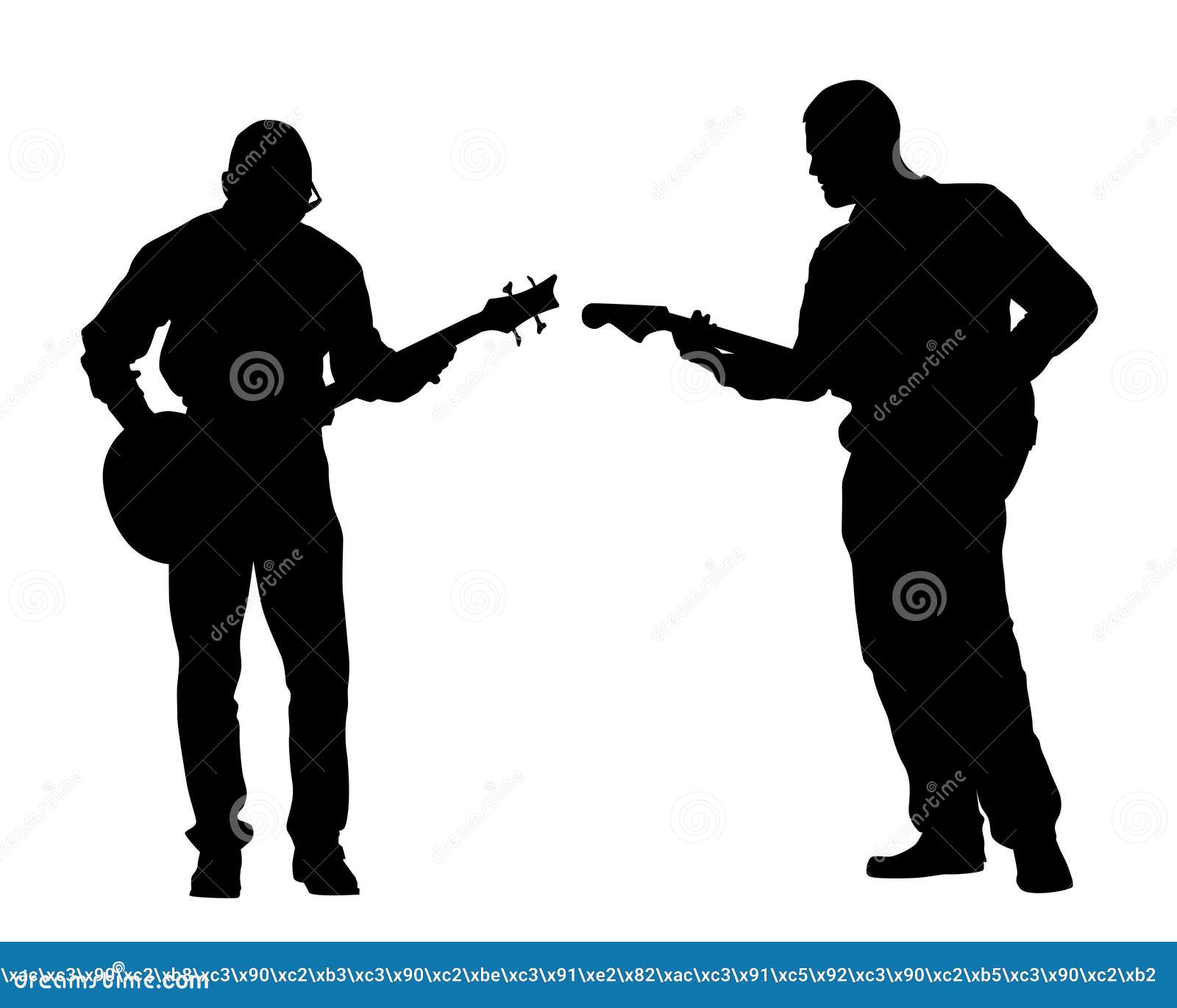 Two guitars stock vector. Illustration of event, festival - 198347387