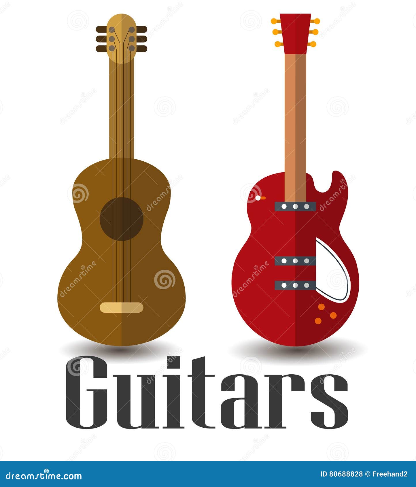 Two Guitars Stock Photo | CartoonDealer.com #80688828