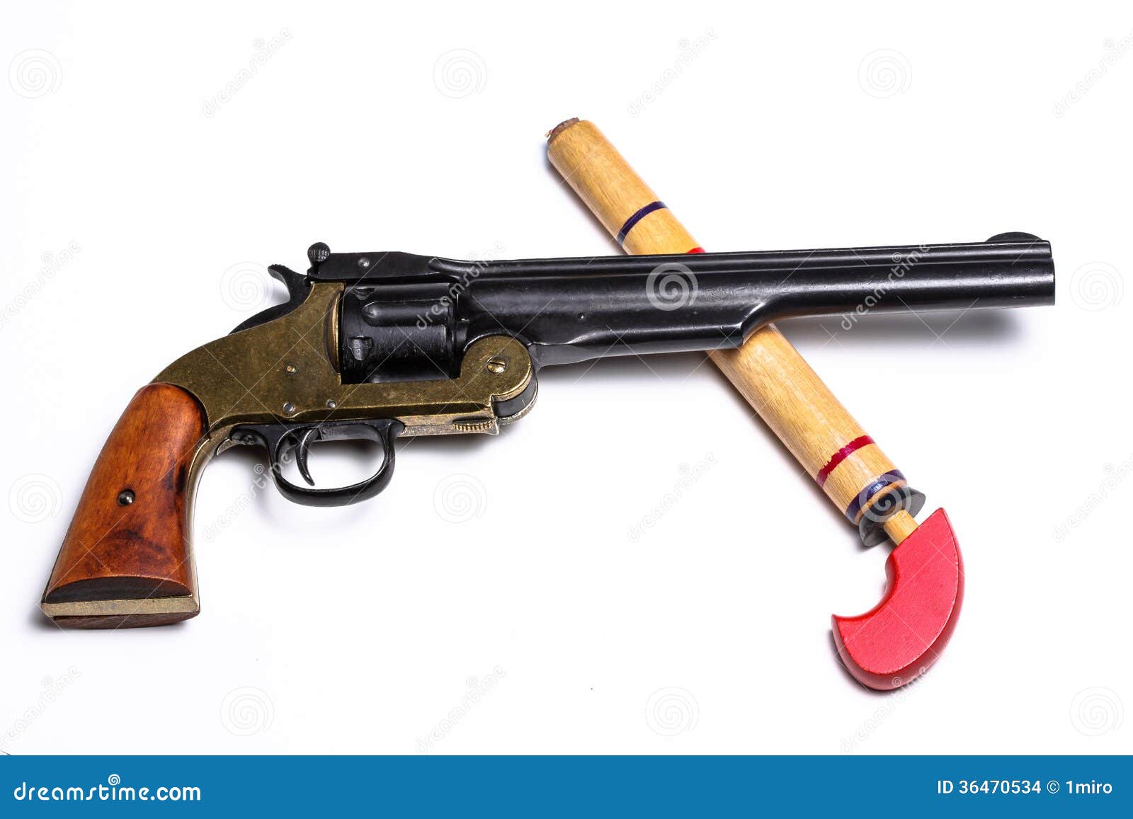 Two gun on white stock photo. Image of security, object - 36470534
