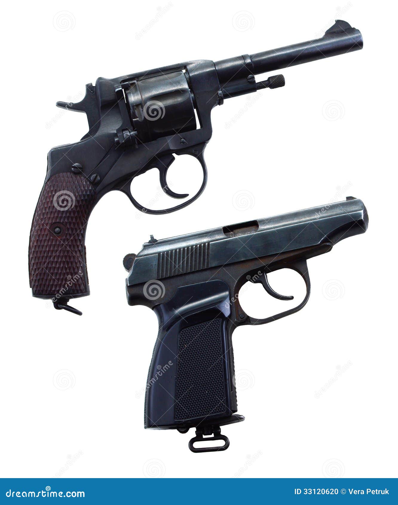 Guns Of Honour. A Pair Of Dueling Pistols And Caps Royalty-Free Stock ...