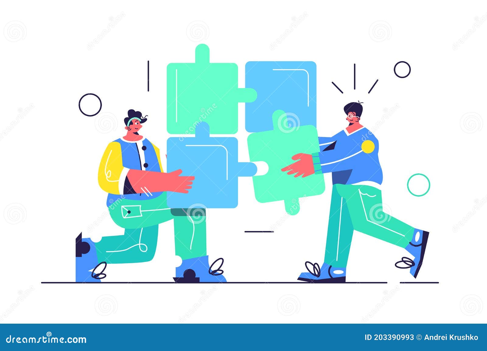 Logic Puzzles Cartoon Vector | CartoonDealer.com #35779259