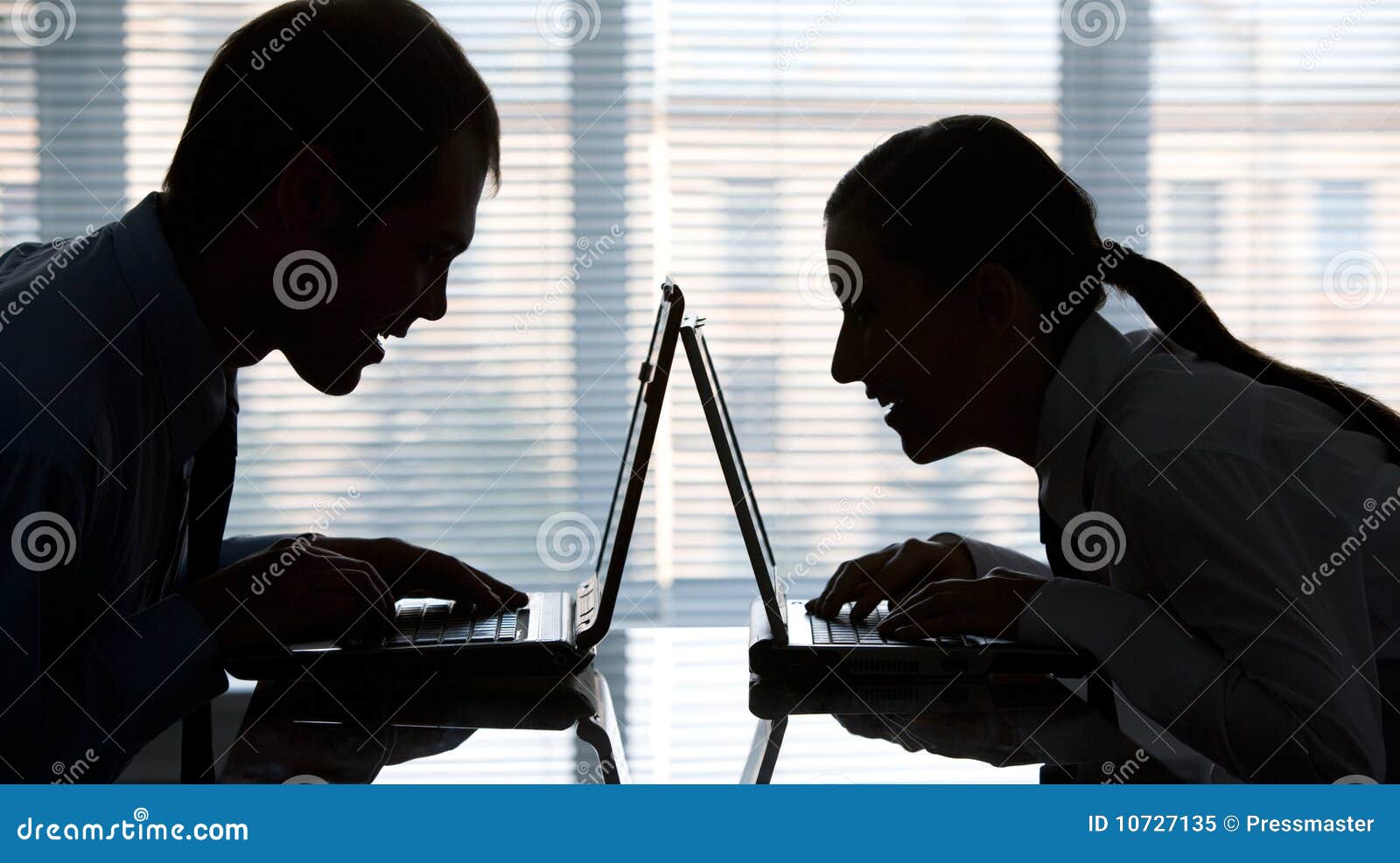 Two hackers stock image. Image of businesspeople, computer - 10727135