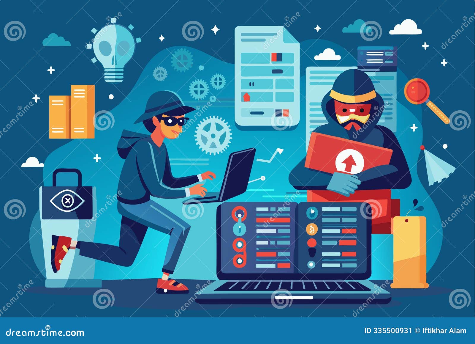 Two Hackers Engage in Data Theft while Navigating Digital Tools and ...