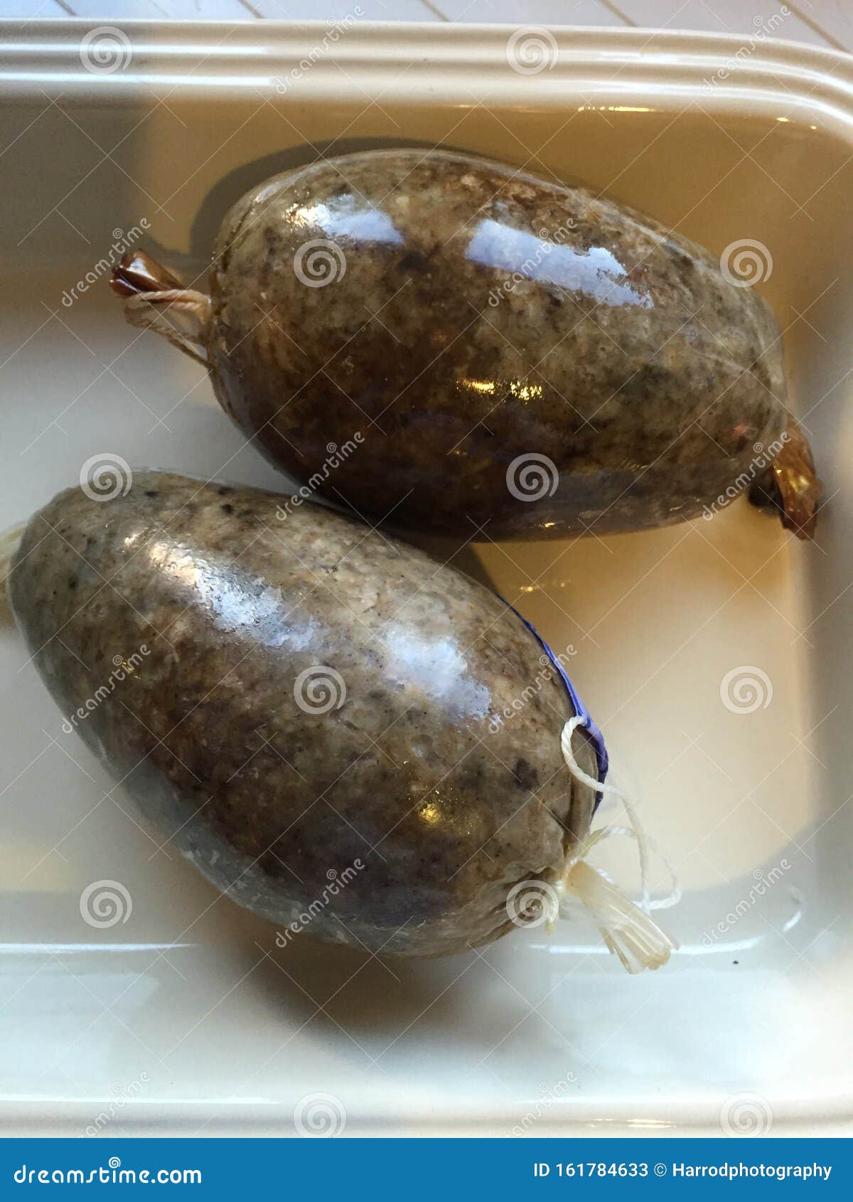 Two haggis in a dish stock image. Image of meat, dinner - 161784633
