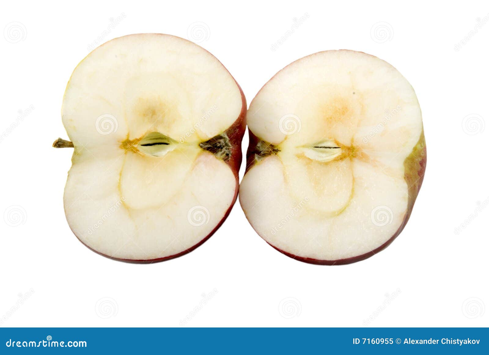 Two half stock image. Image of snack, white, healthy, objects - 7160955