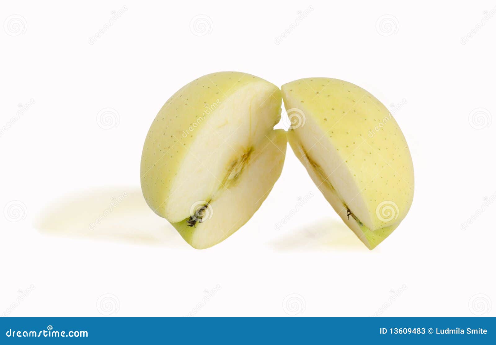Two half of apple. stock image. Image of ripe, tasty - 13609483