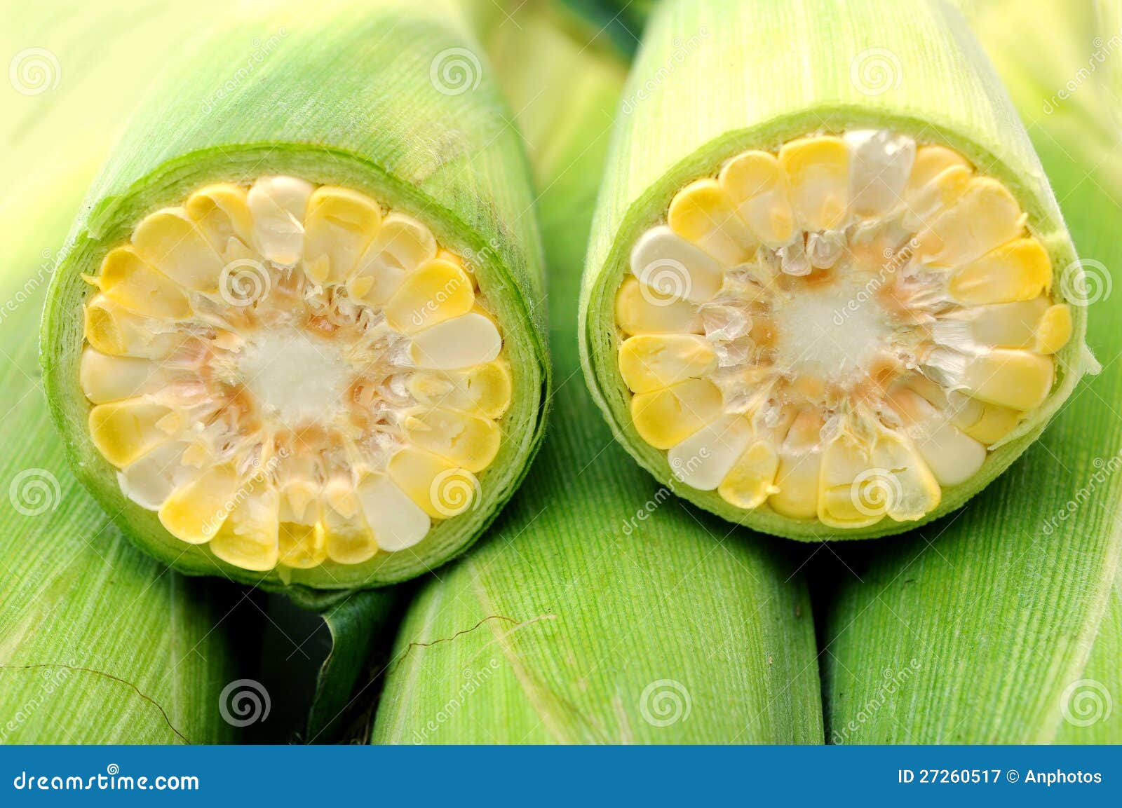 Two half corns stock image. Image of cook, fresh, corn - 27260517