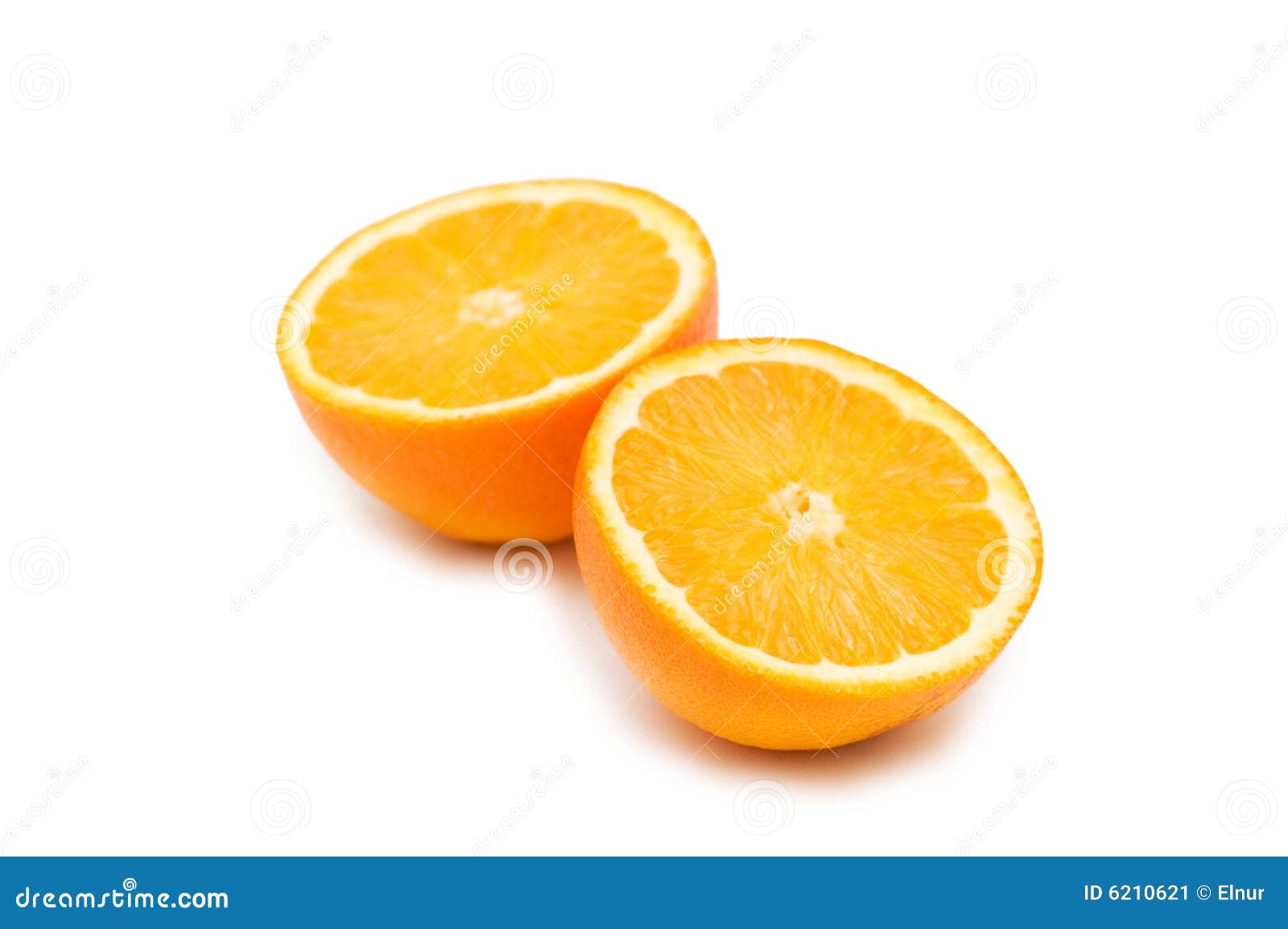 Two Half-cut Oranges Isolated Stock Image - Image of isolated, natural ...
