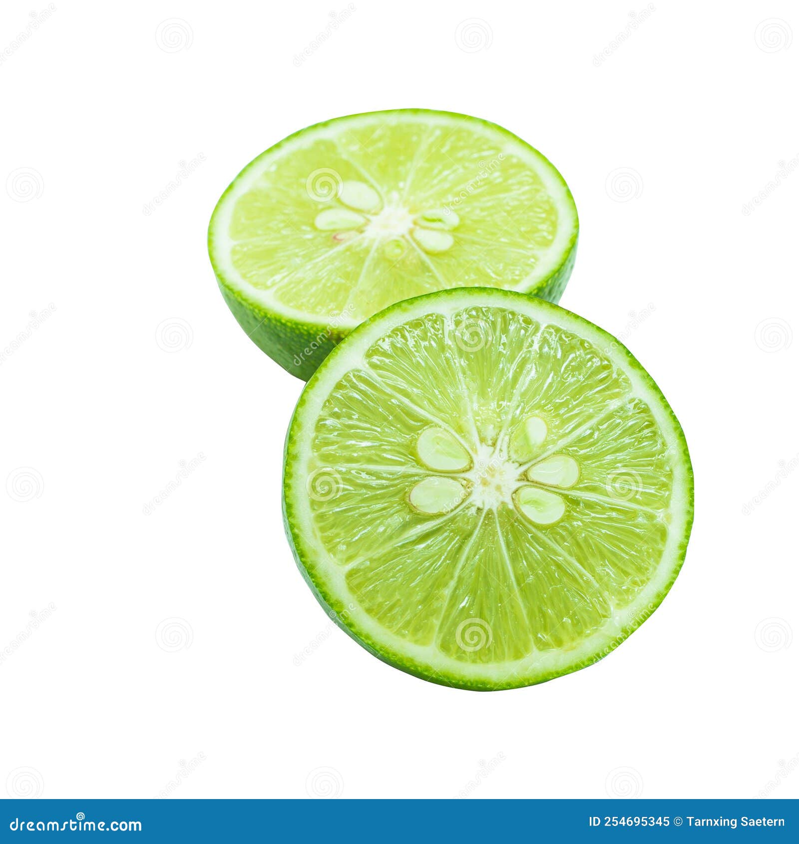 Two Half Lime Sliced on White Background Stock Image - Image of cutout ...
