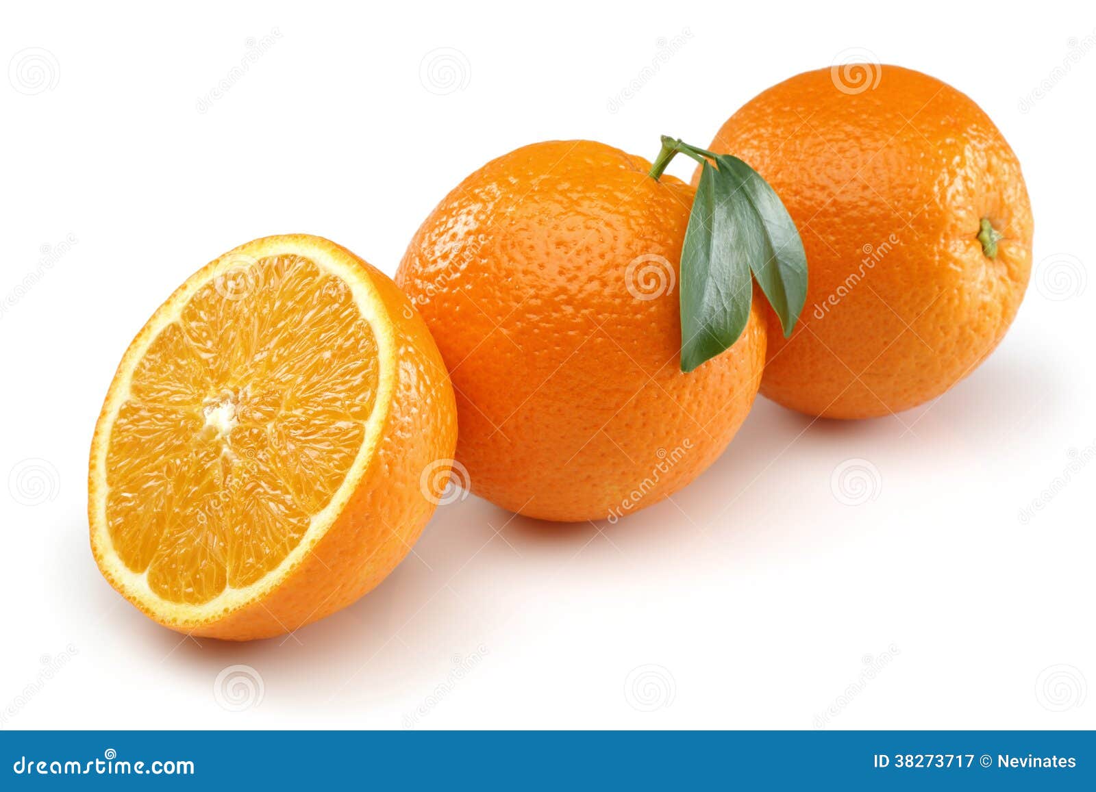 Two Half Orange and Orange stock image. Image of isolated - 38273717