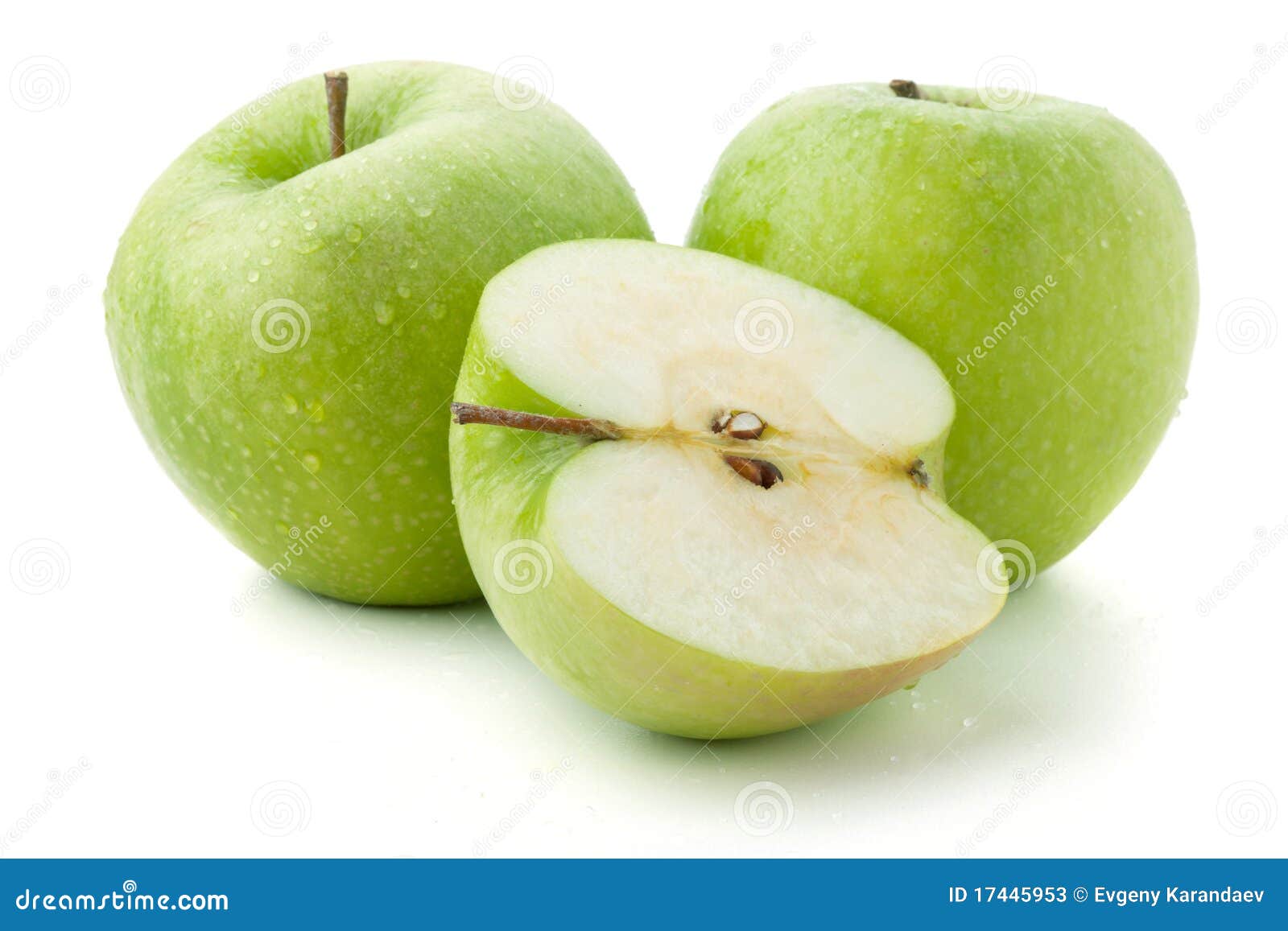Two and half ripe apples stock image. Image of food, closeup - 17445953