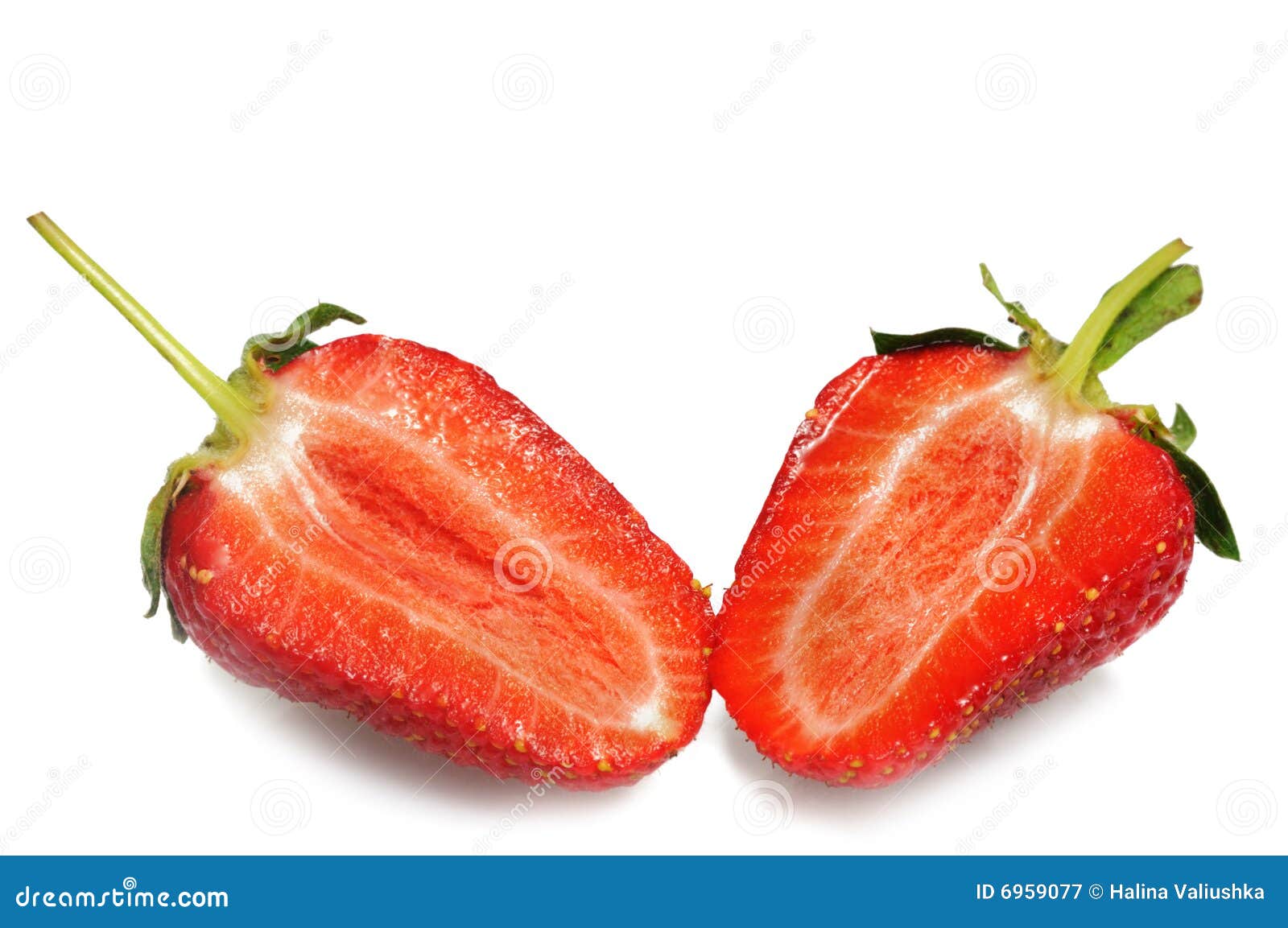 Two half strawberry stock image. Image of juice, natural - 6959077