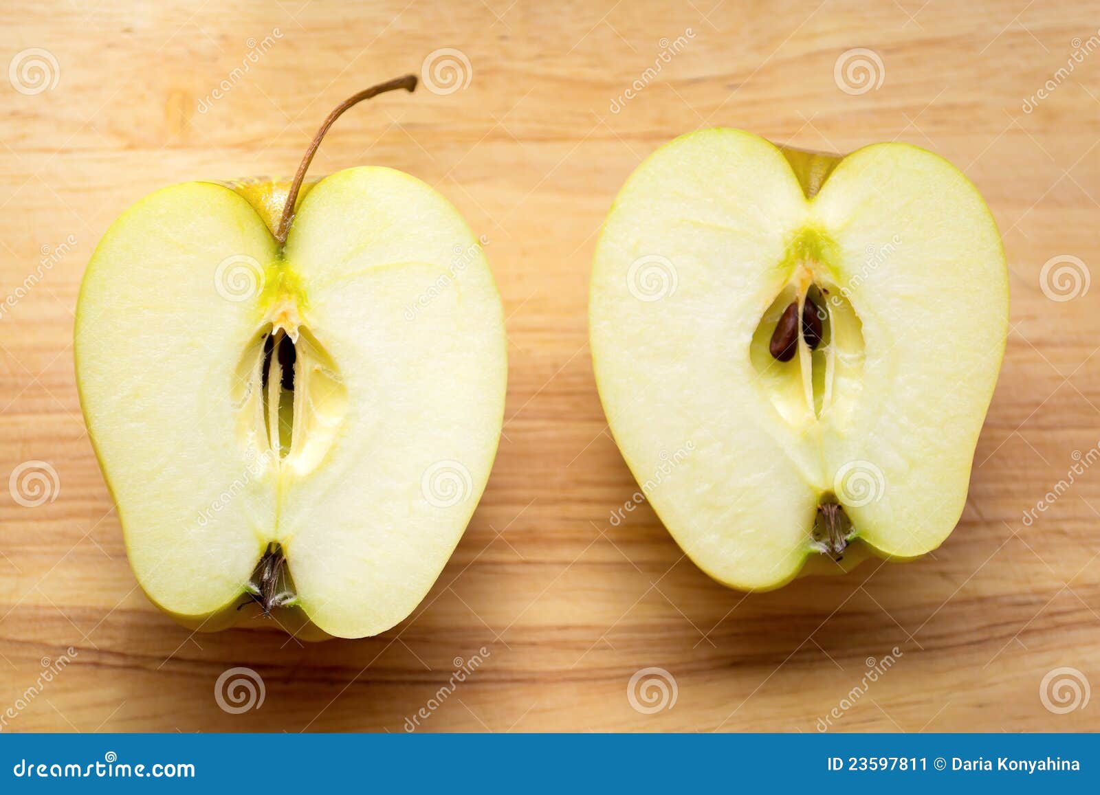 Two halves of an apple stock image. Image of seed, pair - 23597811