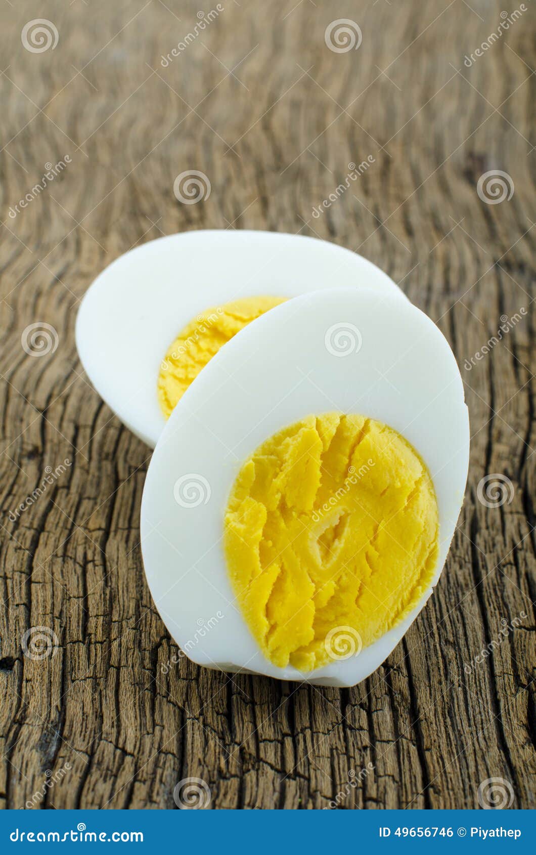 Two halves of a boiled egg stock photo. Image of gray - 49656746