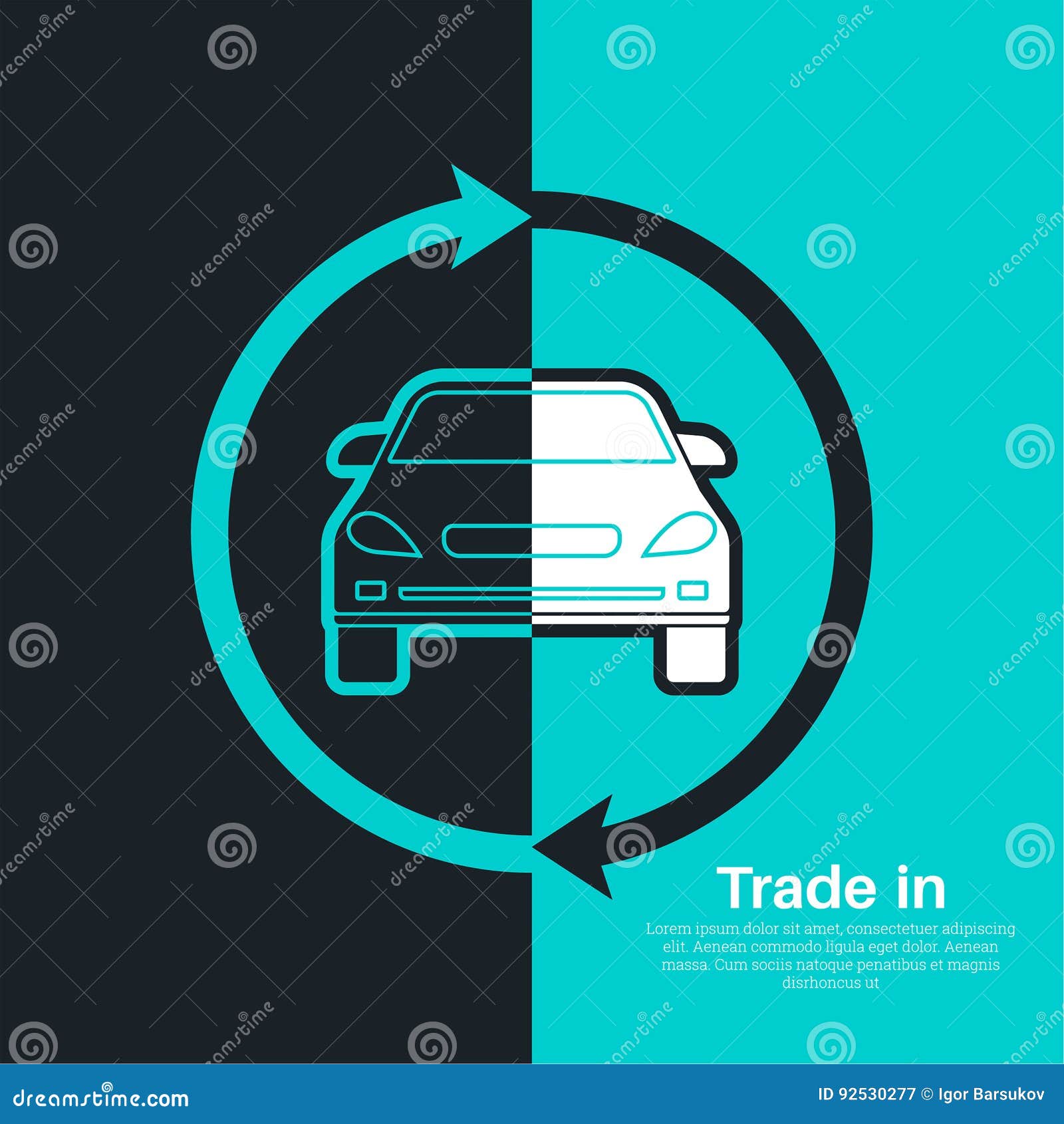 Two halves stock vector. Illustration of auto, carpool - 92530277