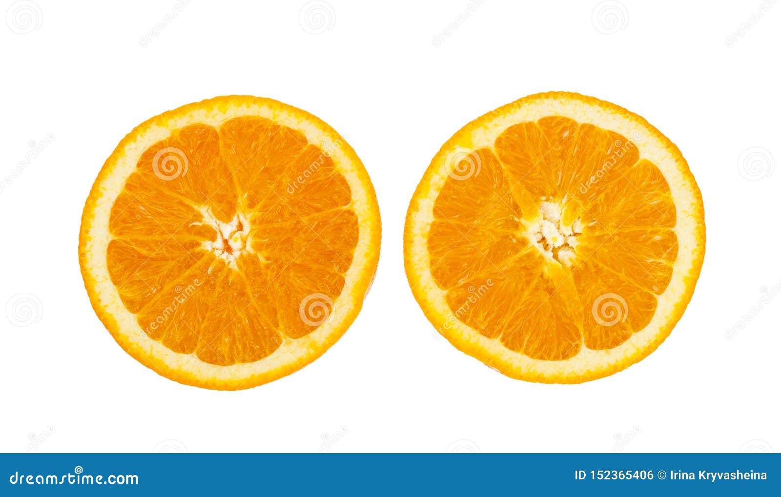 Two Halves of Cut Orange, Top View. Stock Photo - Image of freshness ...