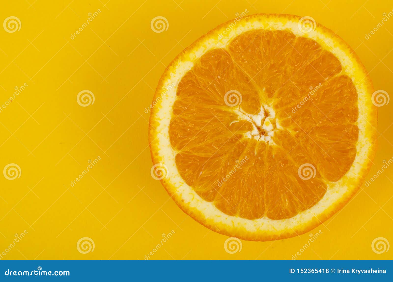 Two Halves of Cut Orange, Top View. Stock Photo - Image of freshness ...