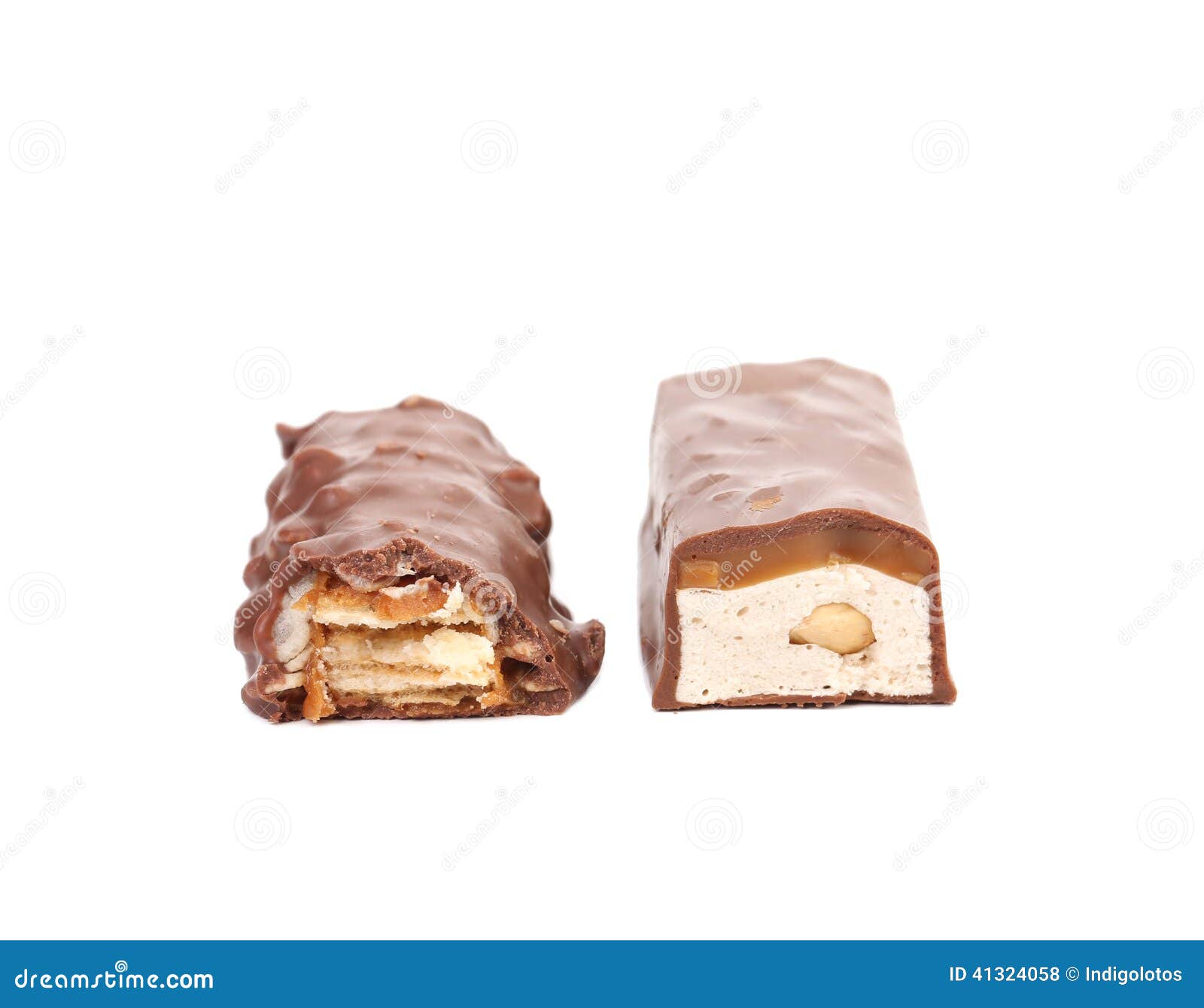 Two Halves of Different Chocolate Bars. Stock Photo - Image of candy ...