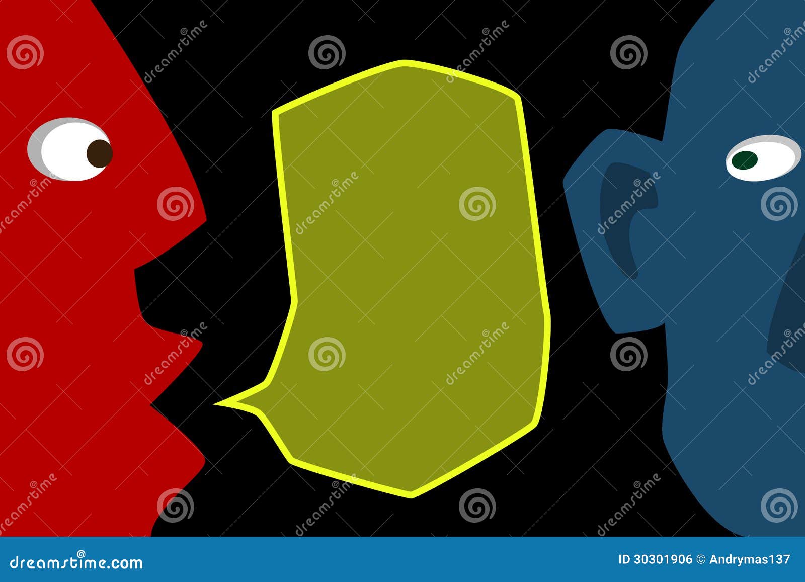 Communication between Two Friends Stock Vector - Illustration of adult ...