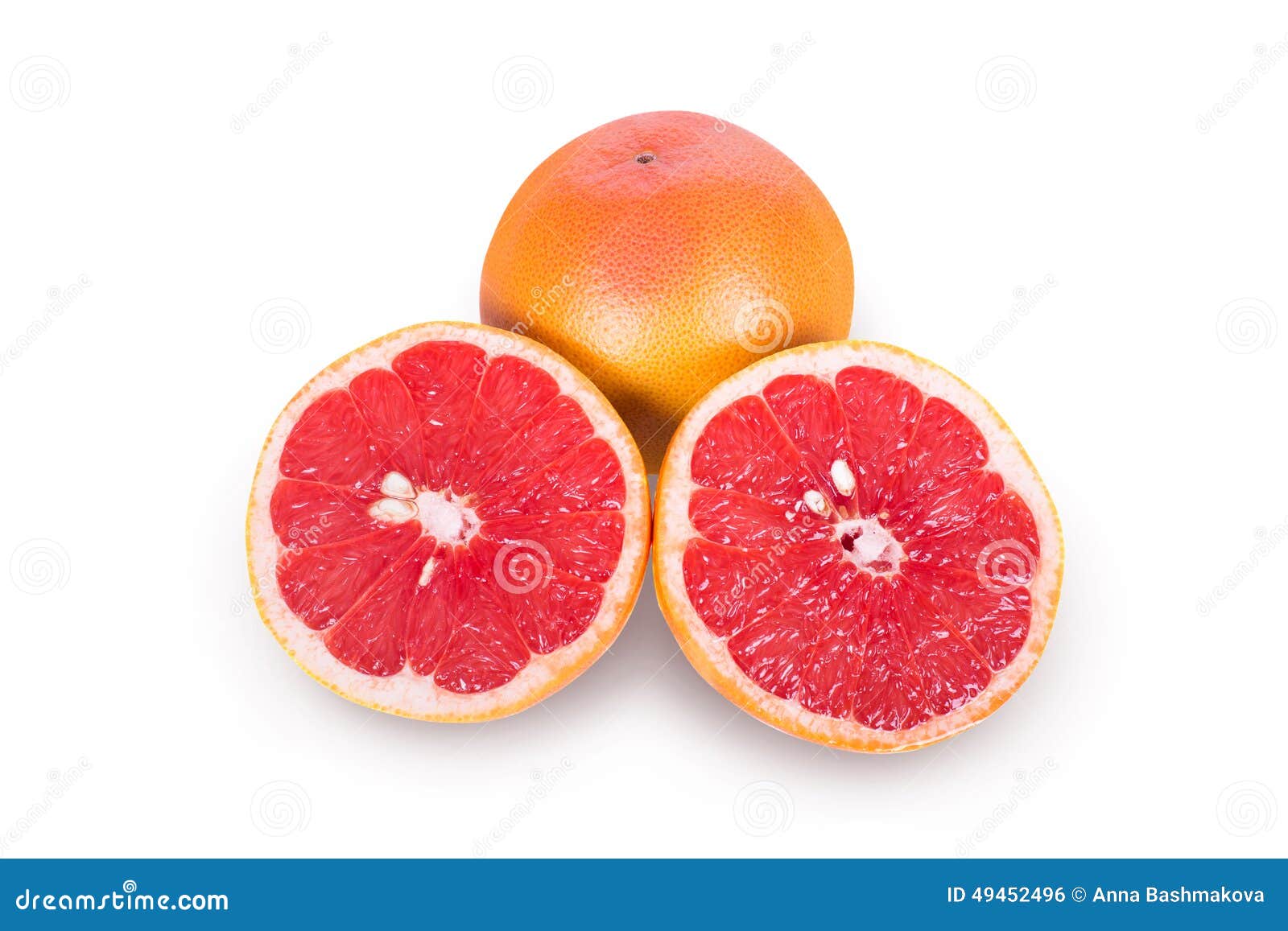 Two halves of a grapefruit stock photo. Image of tasty - 49452496