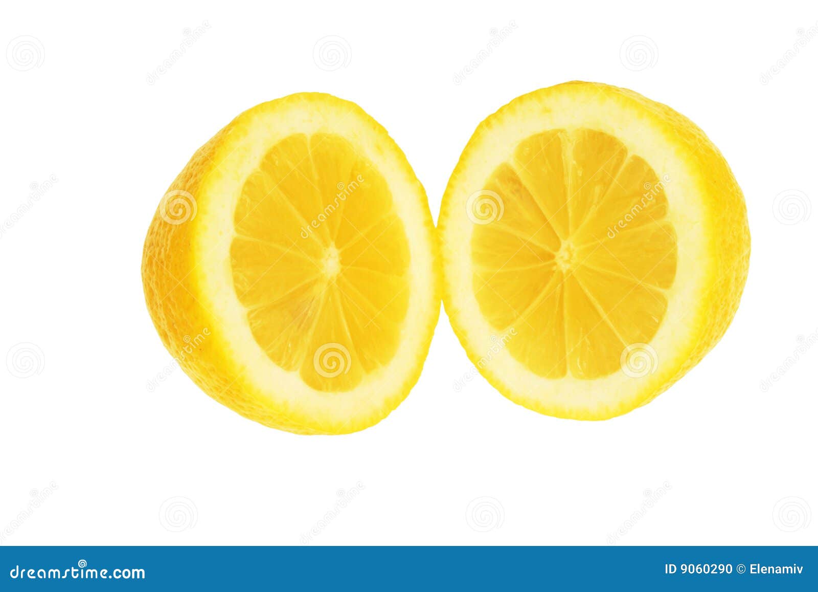 Two halves of lemon. stock photo. Image of eating, lime - 9060290